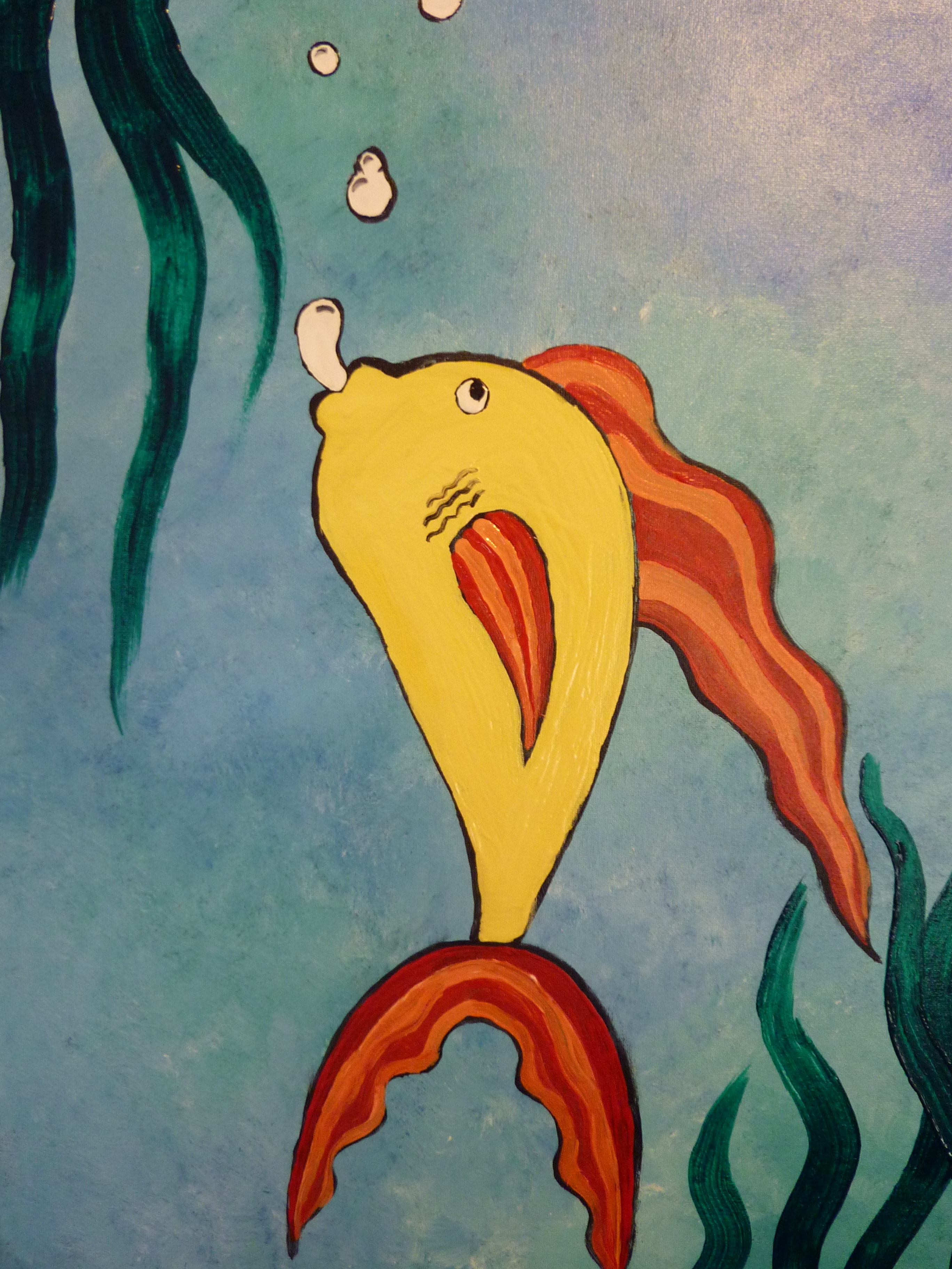 A Fish Tale - Pinot's Palette Painting