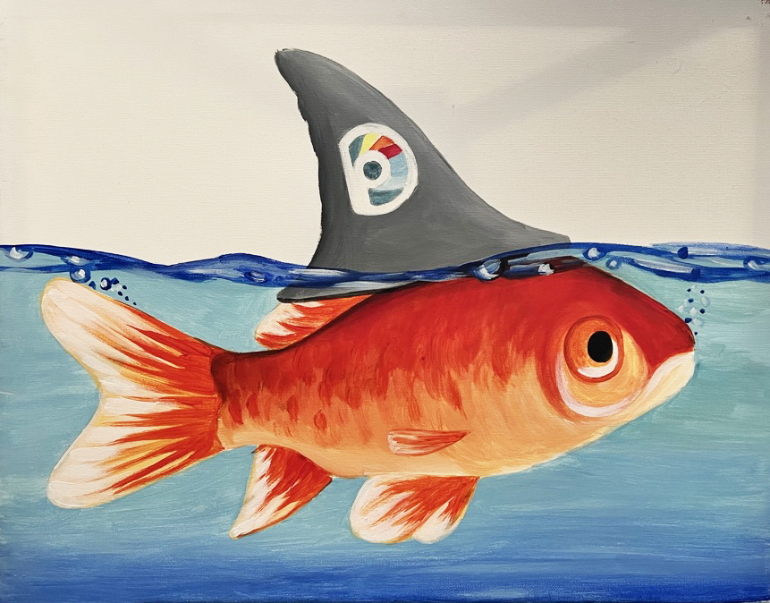 A Fishy Mindset - Pinot's Palette Painting