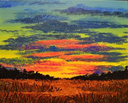 A Walk in the Fields - Pinot's Palette Painting