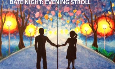 An Evening Stroll - Pinot's Palette Painting