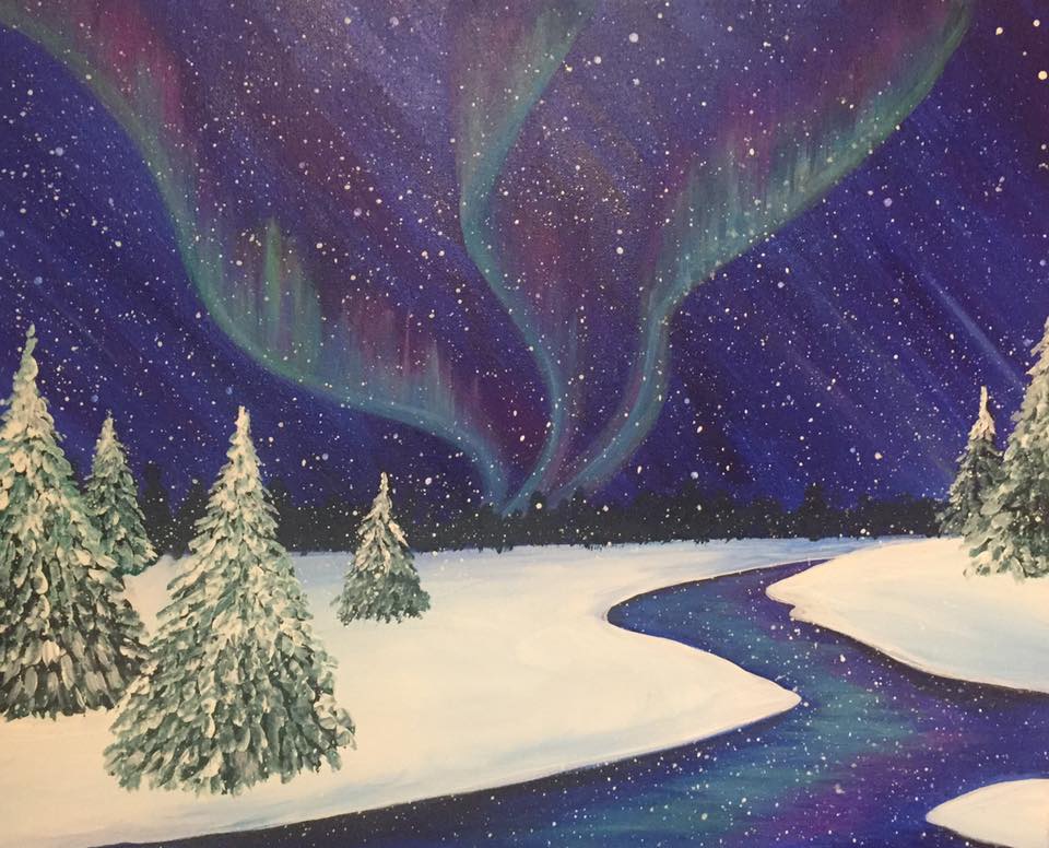 Aurora Australis - Pinot's Palette Painting