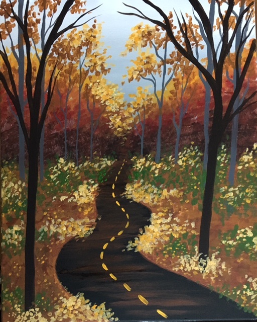 Autumn Trail - Pinot's Palette Painting