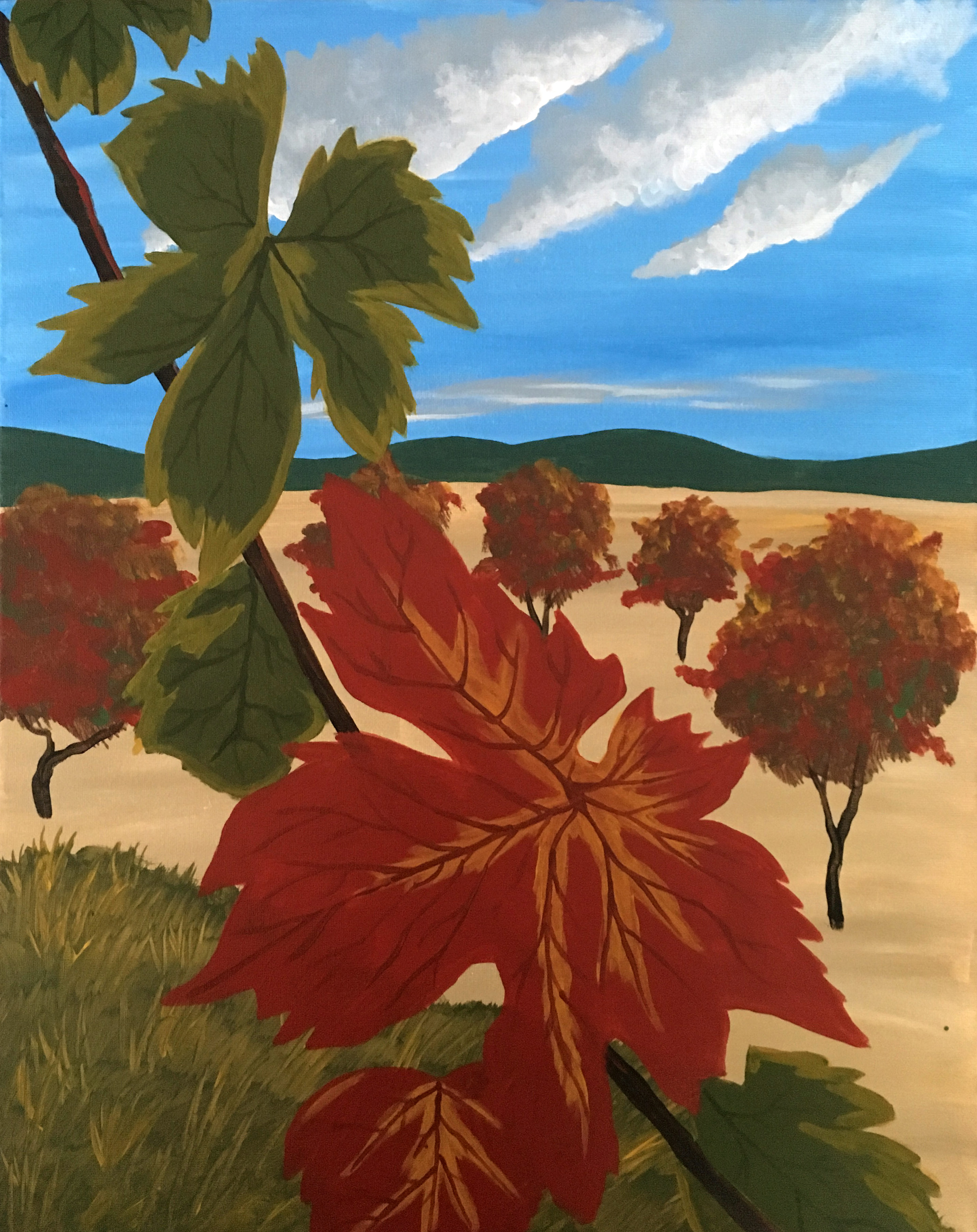 Autumn Vines - Pinot's Palette Painting