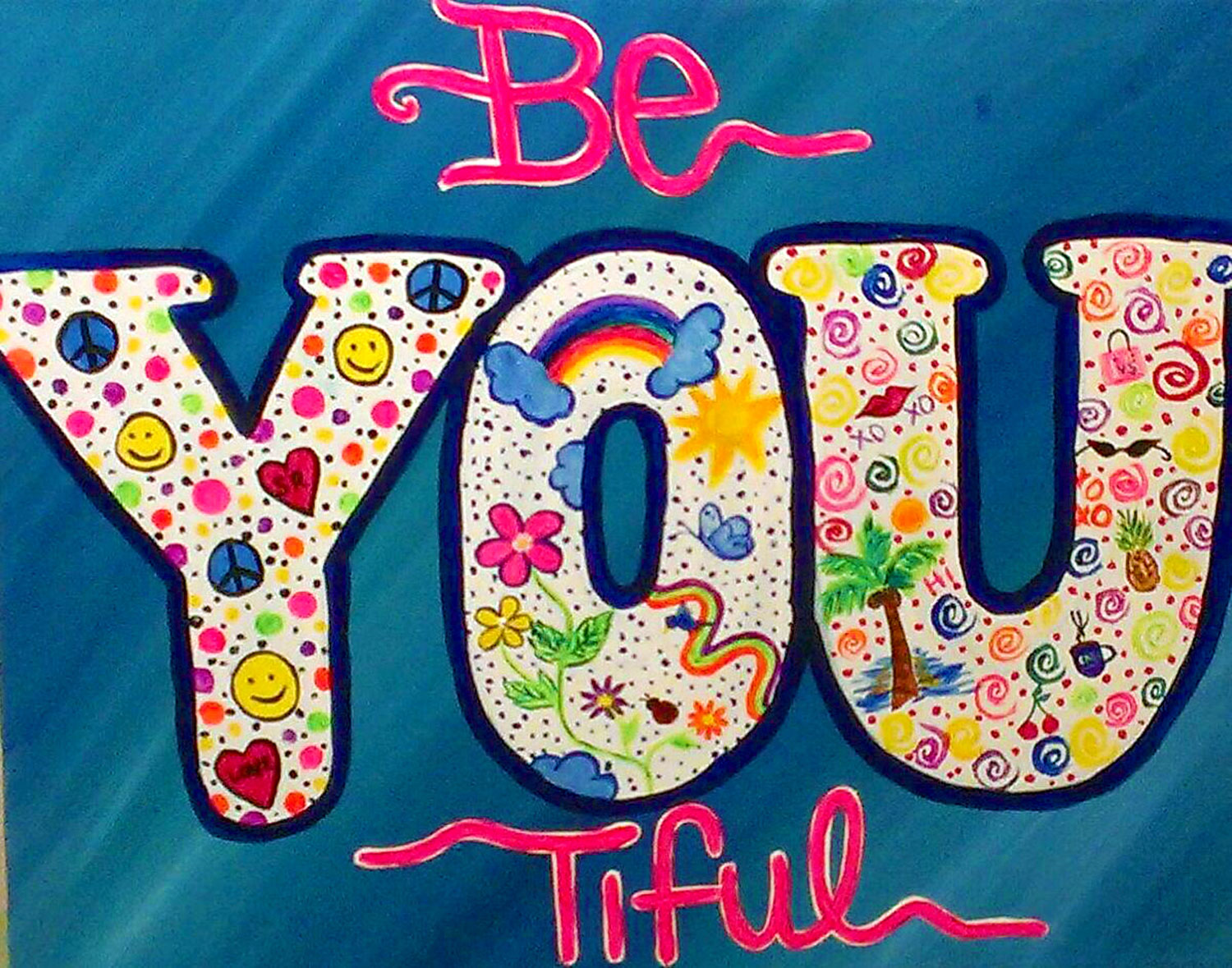 Be-you-tiful - Pinot's Palette Painting