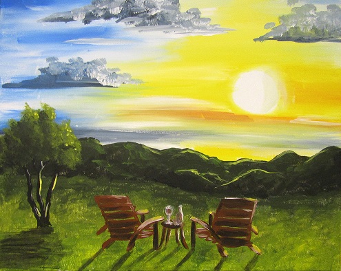 Best Time Of Day - Pinot's Palette Painting