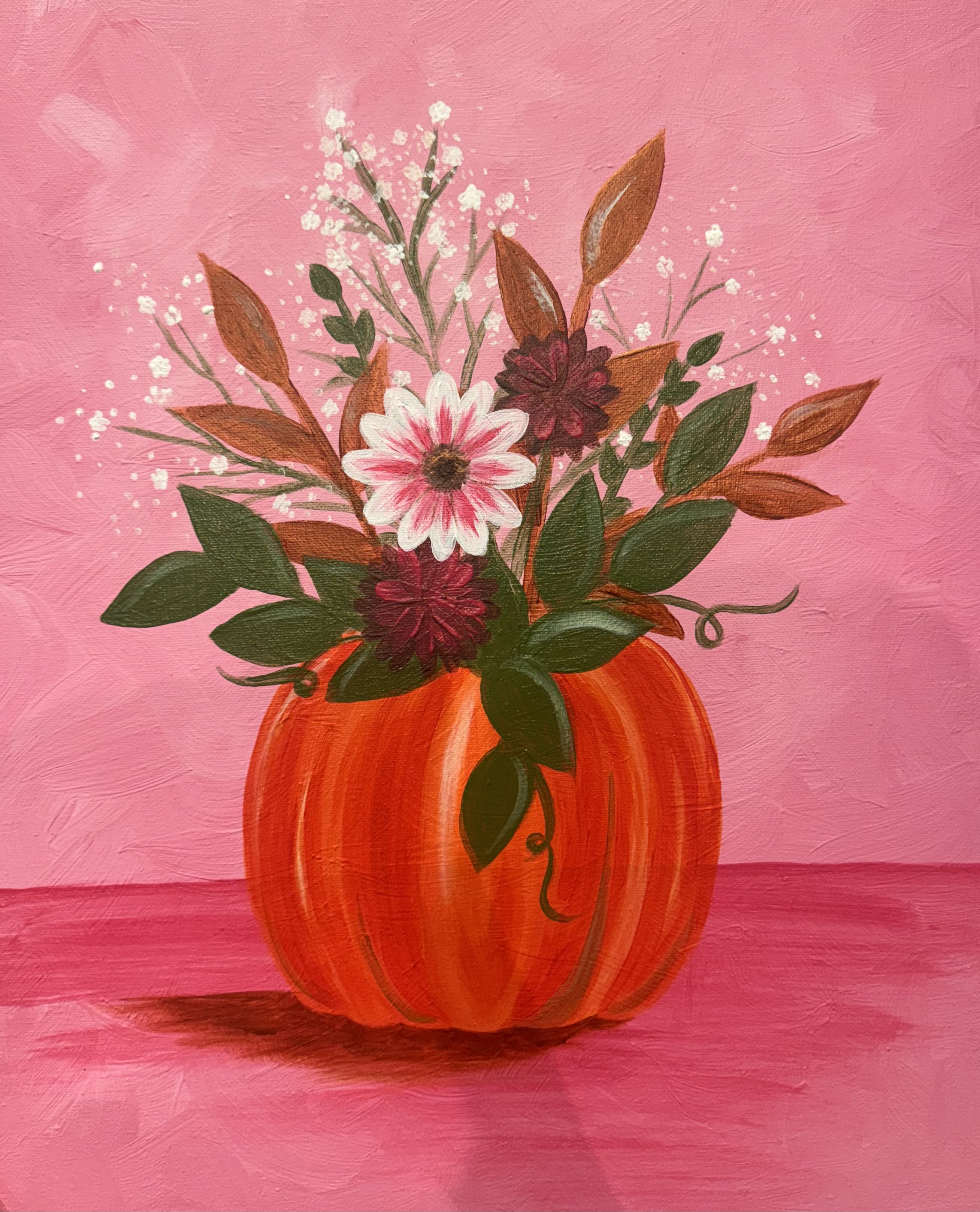 Blooming Pumpkin - Pinot's Palette Painting