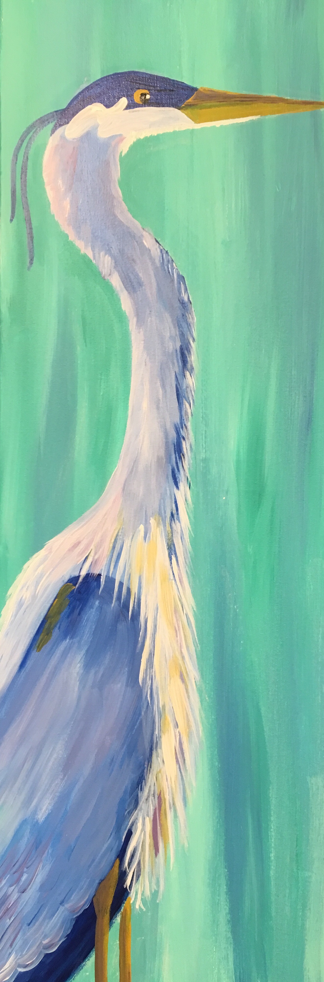 Blue Heron - Pinot's Palette Painting