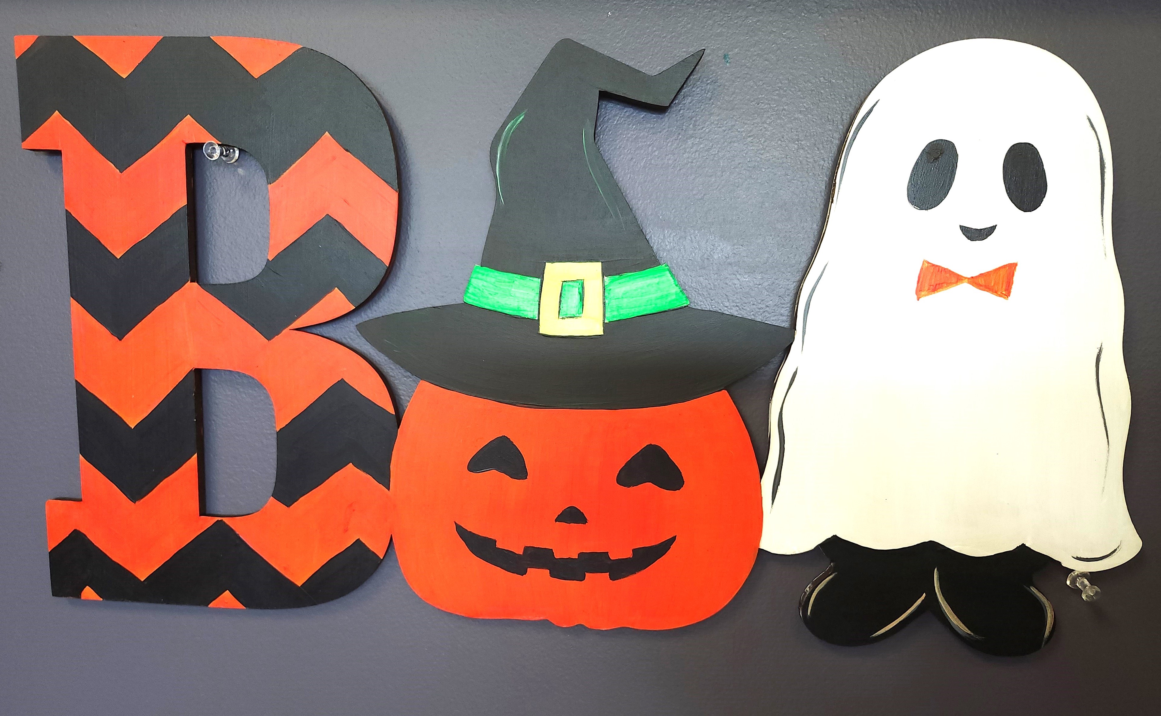 Boo! Door Hanger - Pinot's Palette Painting