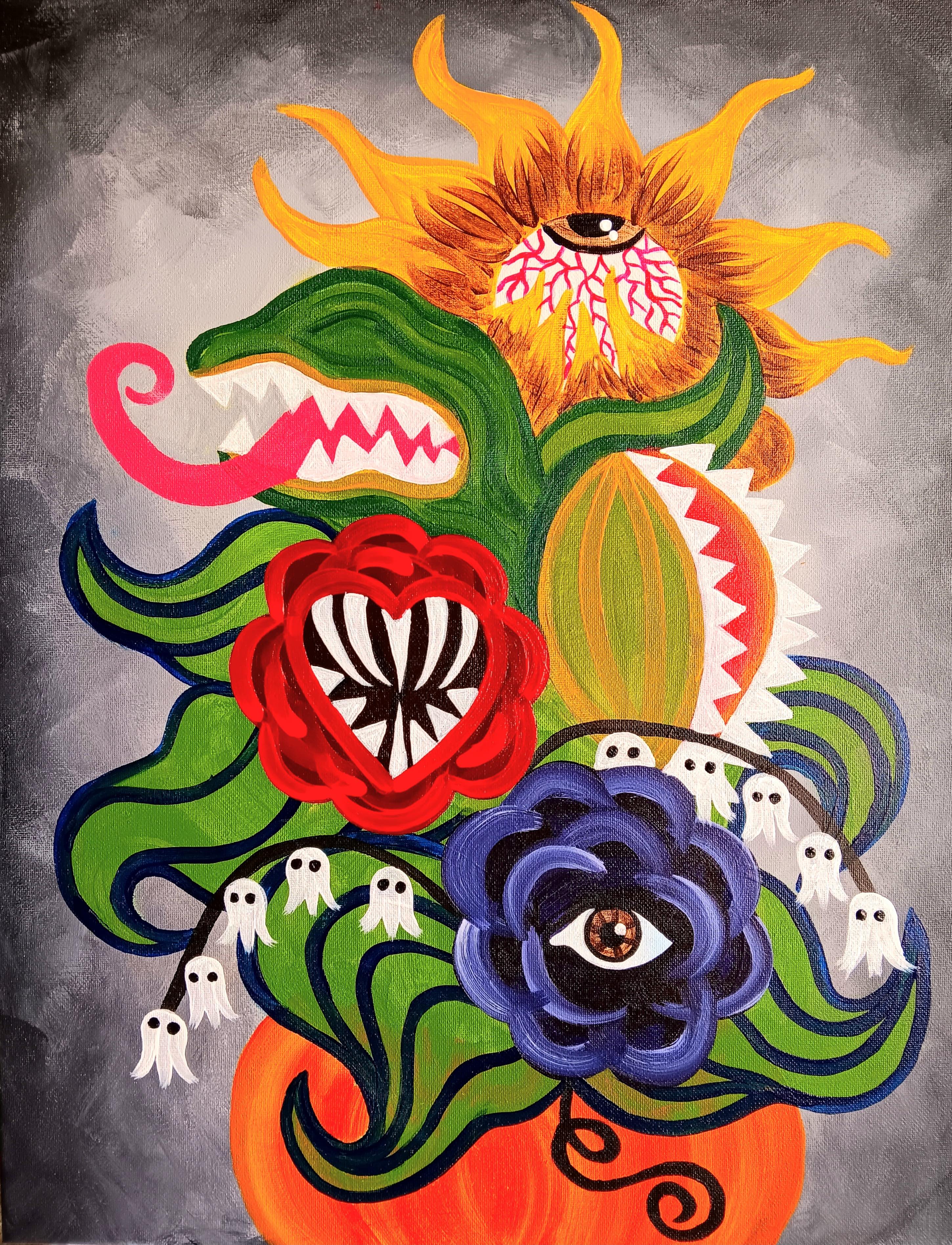 Bootiful Booquet - Pinot's Palette Painting