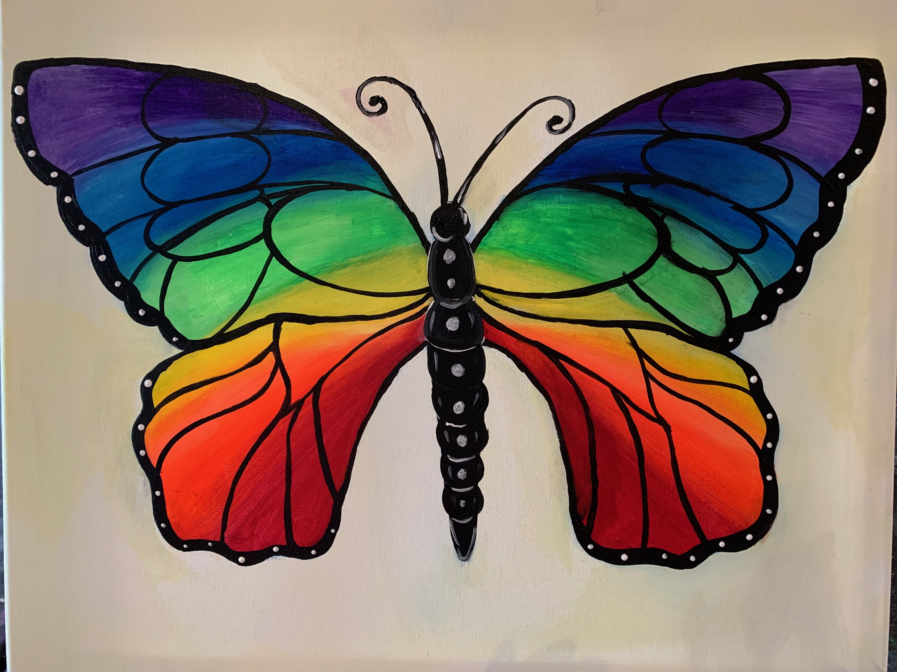 Butterfly Pride - Pinot's Palette Painting