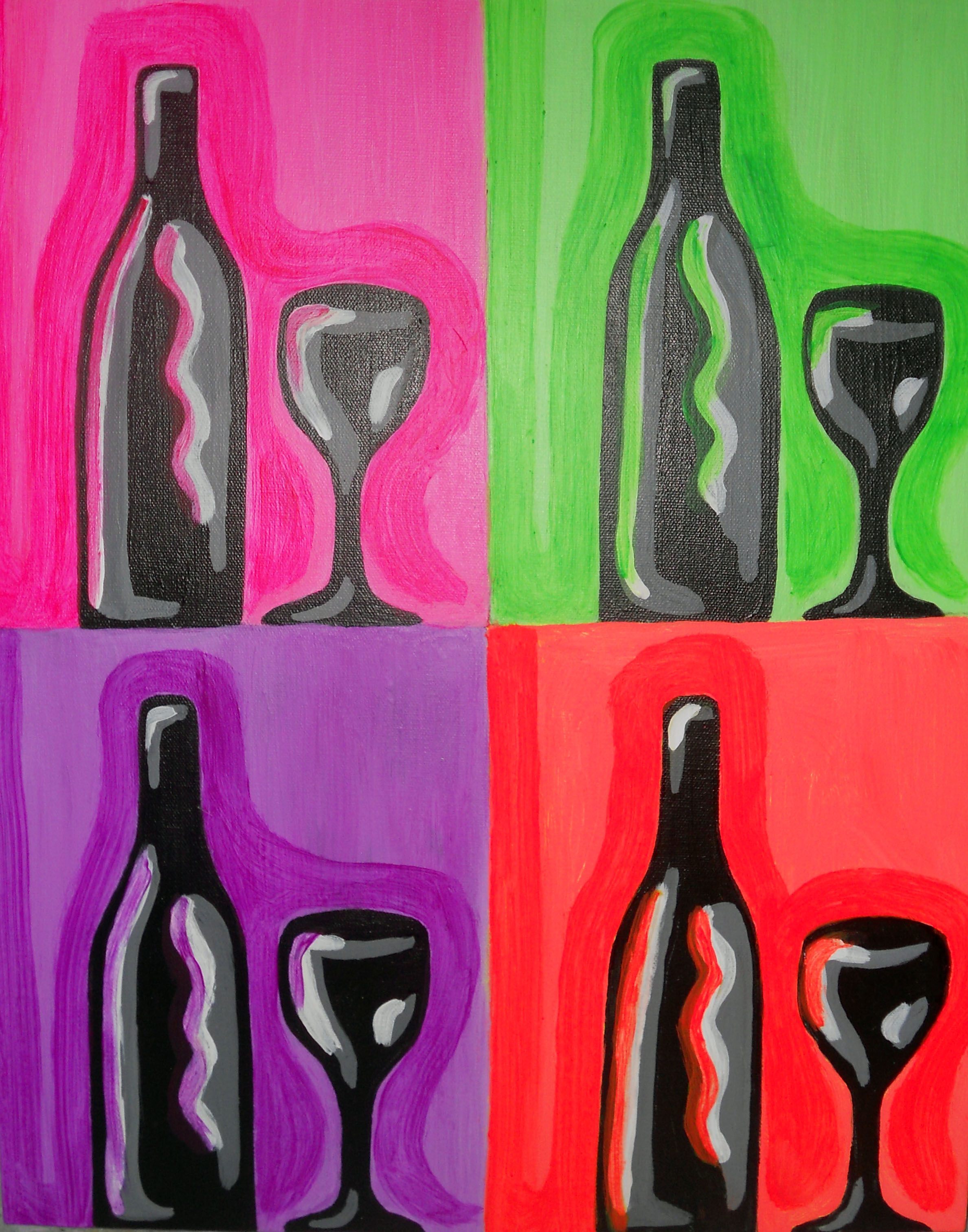 Cabernet in Color - Pinot's Palette Painting