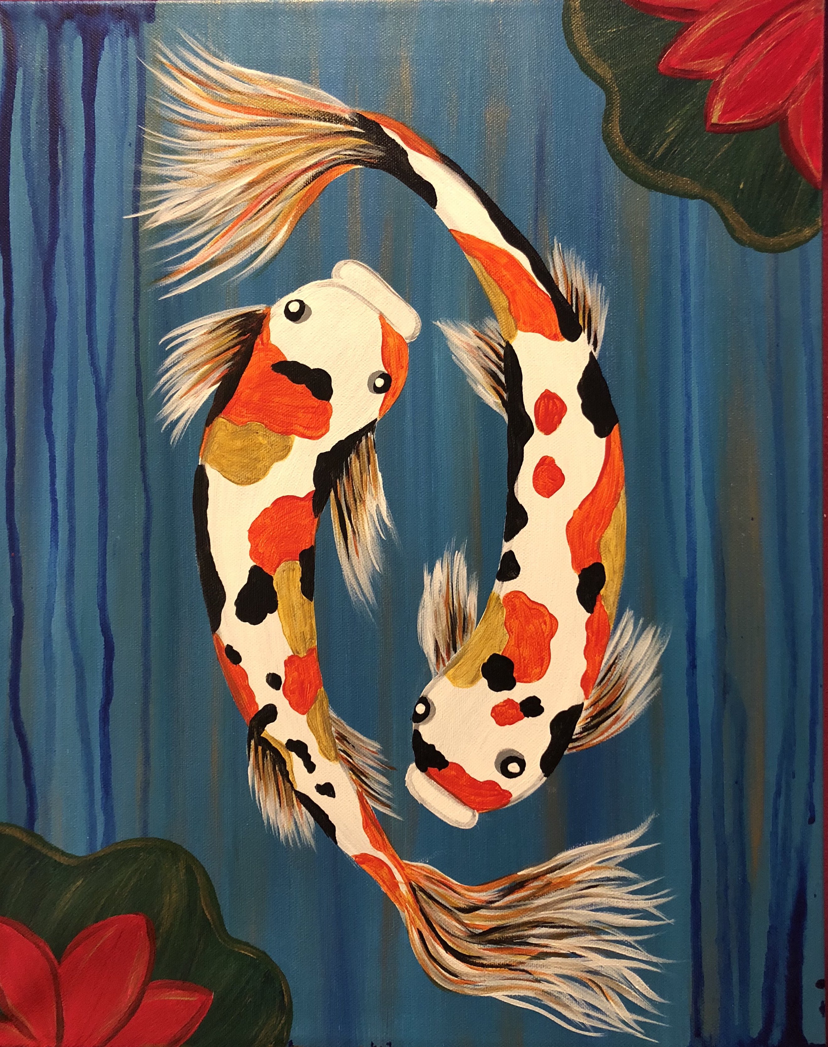Calico Koi - Pinot's Palette Painting