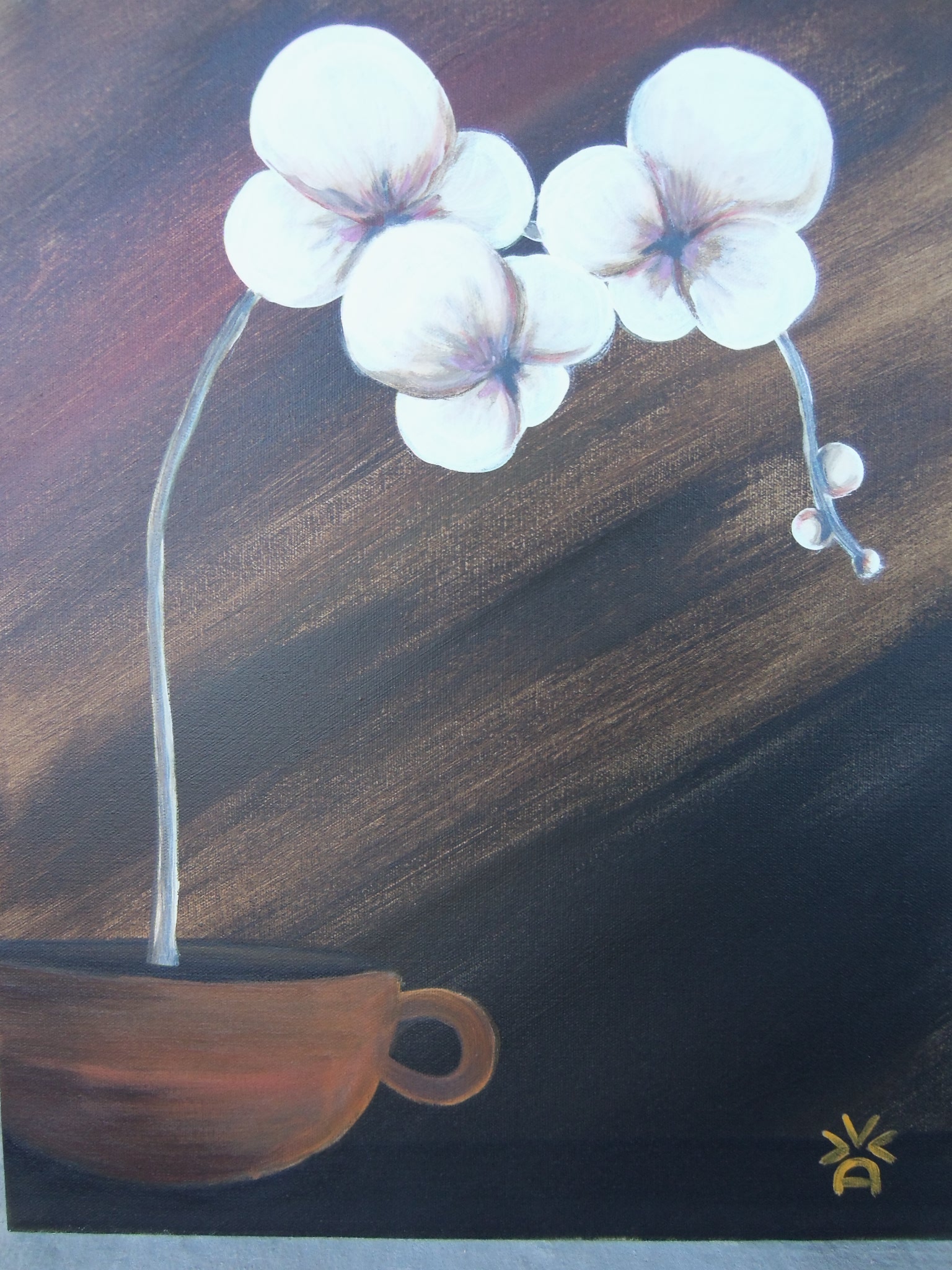 Chai Tea Orchid - Pinot's Palette Painting