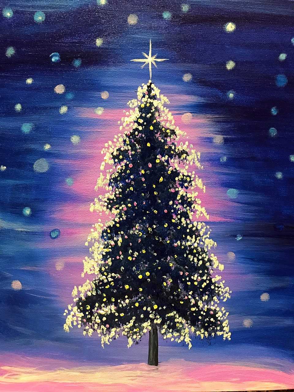 Christmas Magic - Pinot's Palette Painting