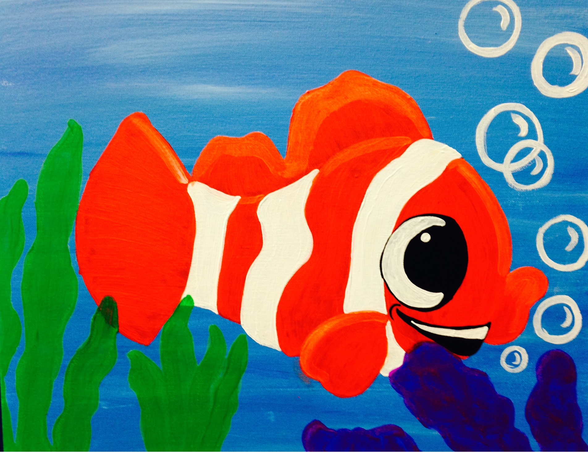 Clowning Around The Sea - Pinot's Palette Painting