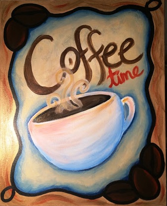 Coffee Time - Pinot's Palette Painting