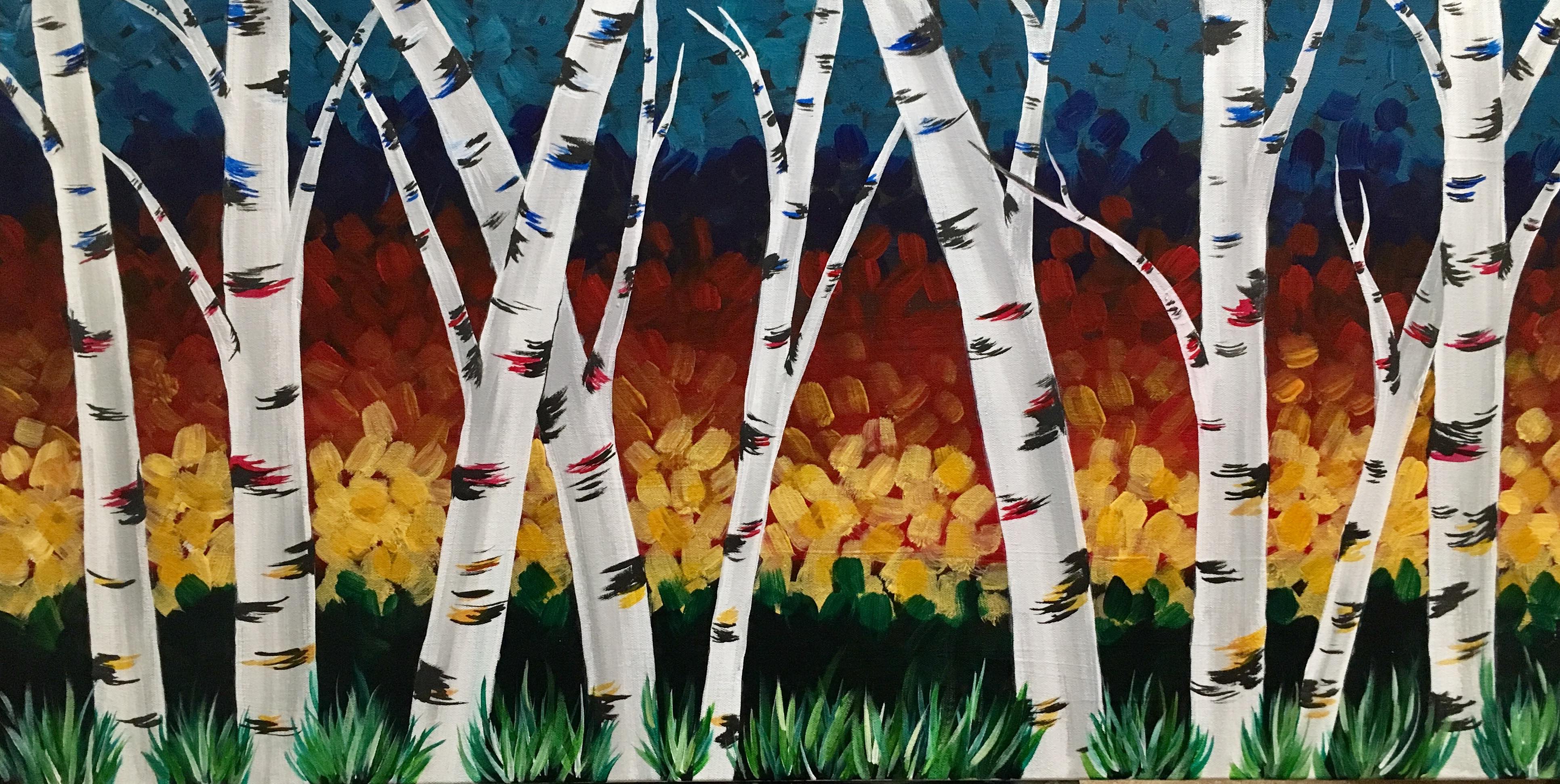 Color Aspens: Couples Collaborative - Pinot's Palette Painting