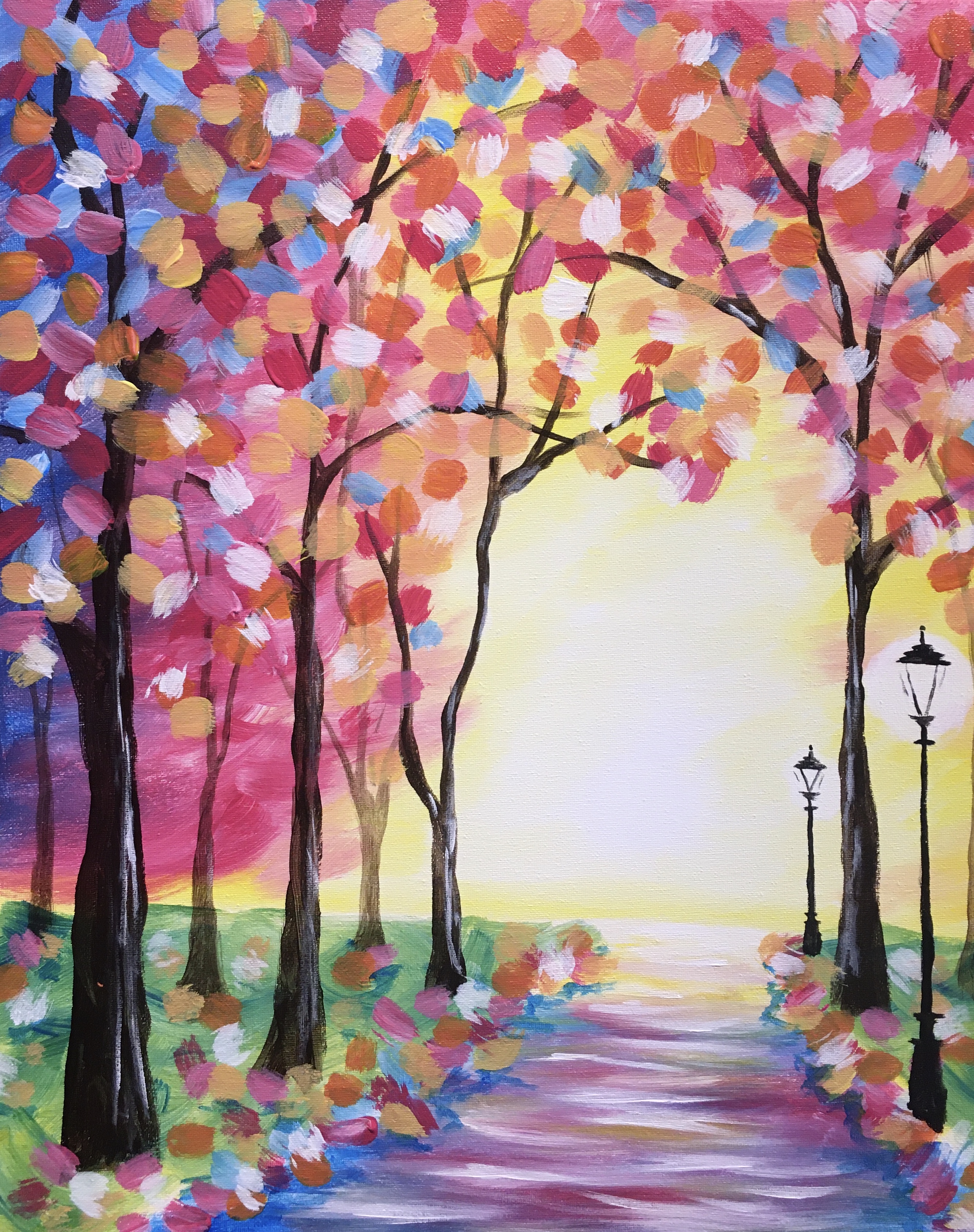 Colorful Path - Pinot's Palette Painting