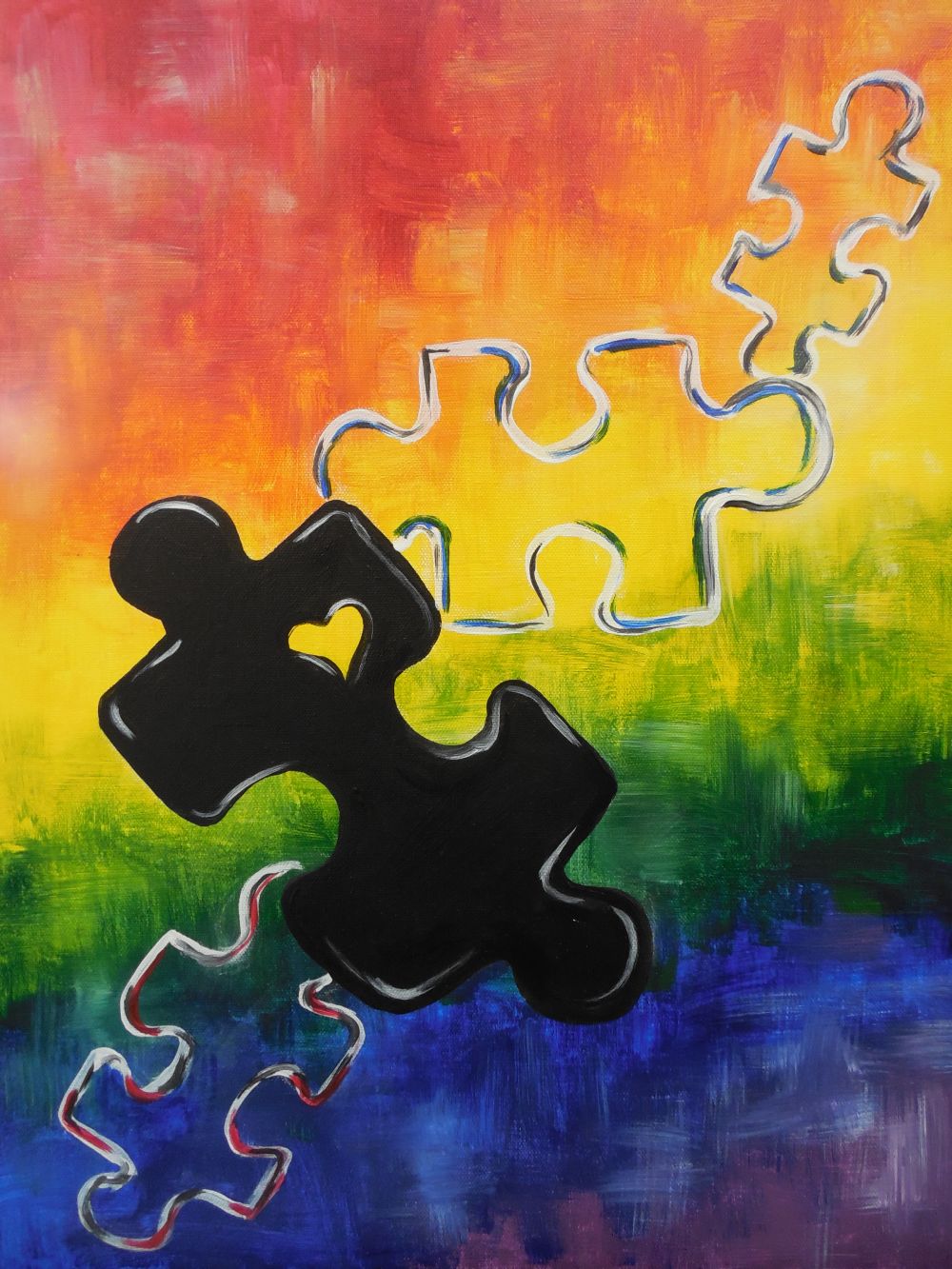 Colors of Autism - Pinot's Palette Painting