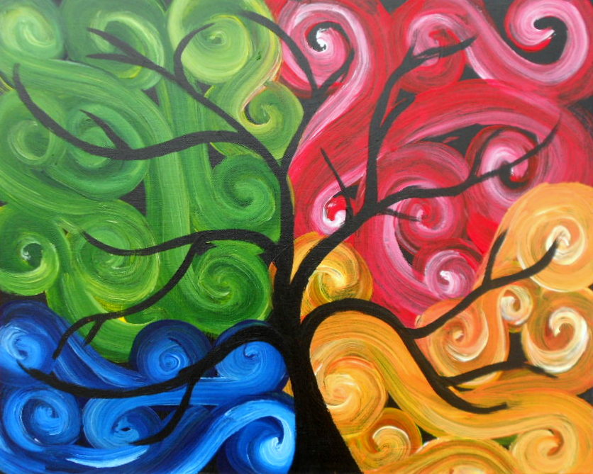 Colors of the Wind - Pinot's Palette Painting