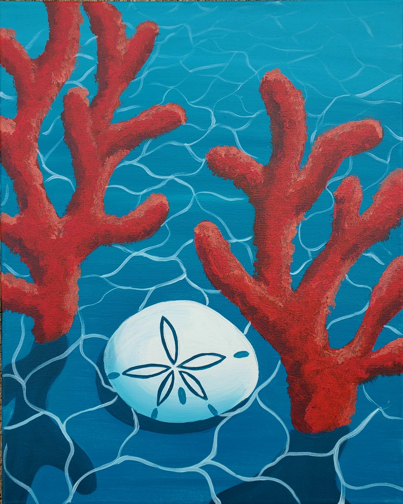 Coral Treasure - Pinot's Palette Painting