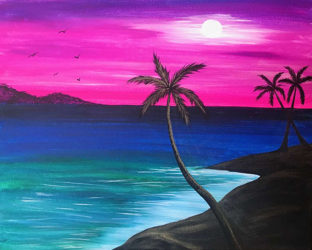 Costa Azul - Pinot's Palette Painting