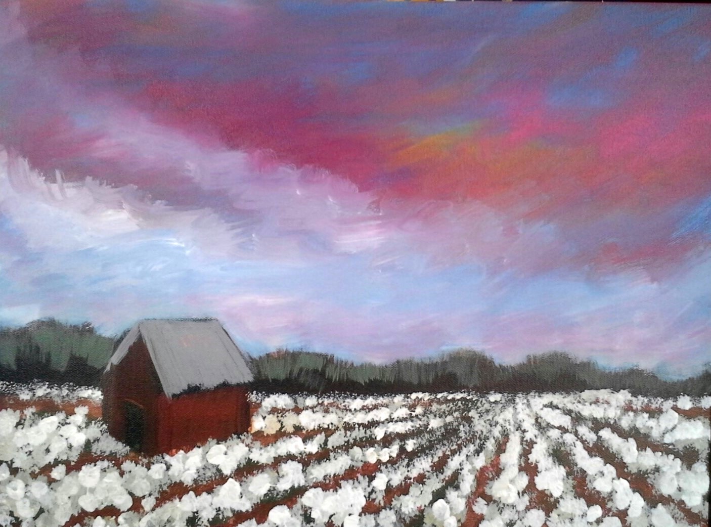 Cotton Row - Pinot's Palette Painting