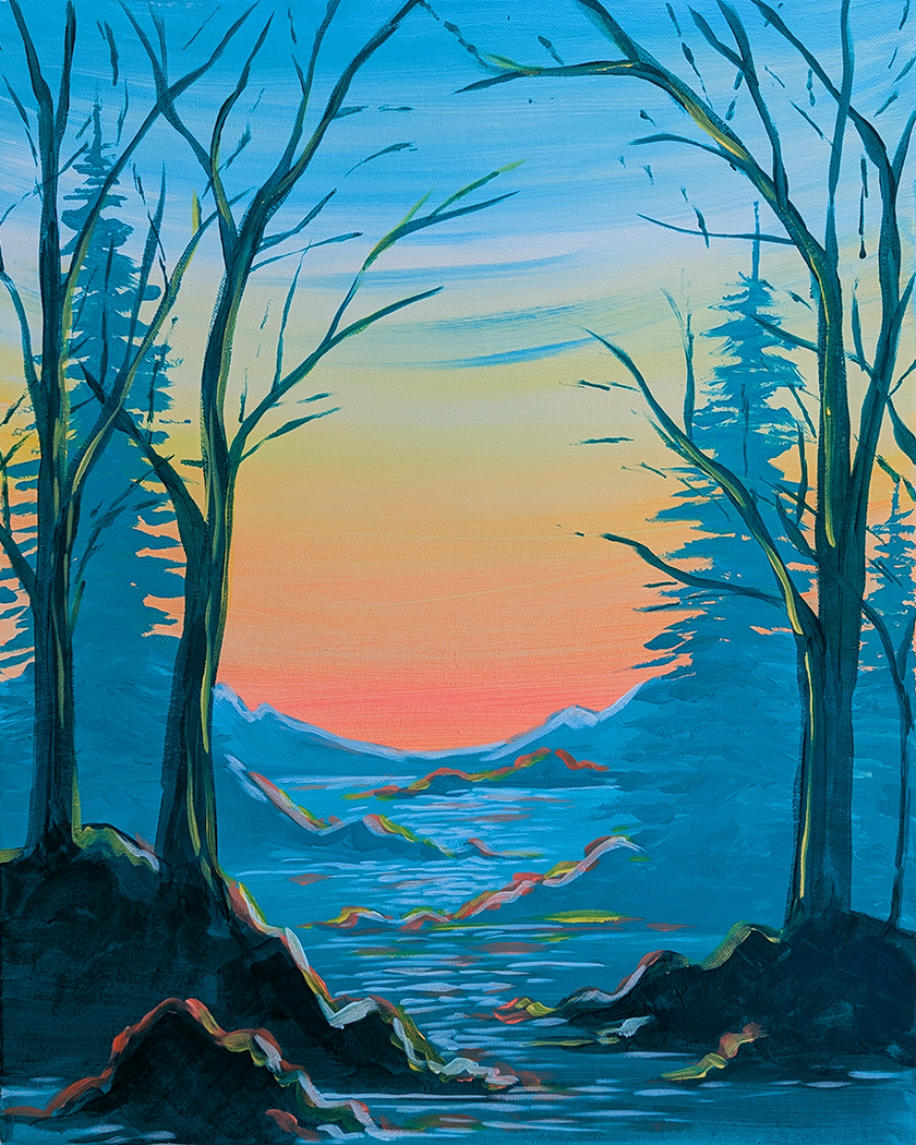 Crisp Day - Pinot's Palette Painting