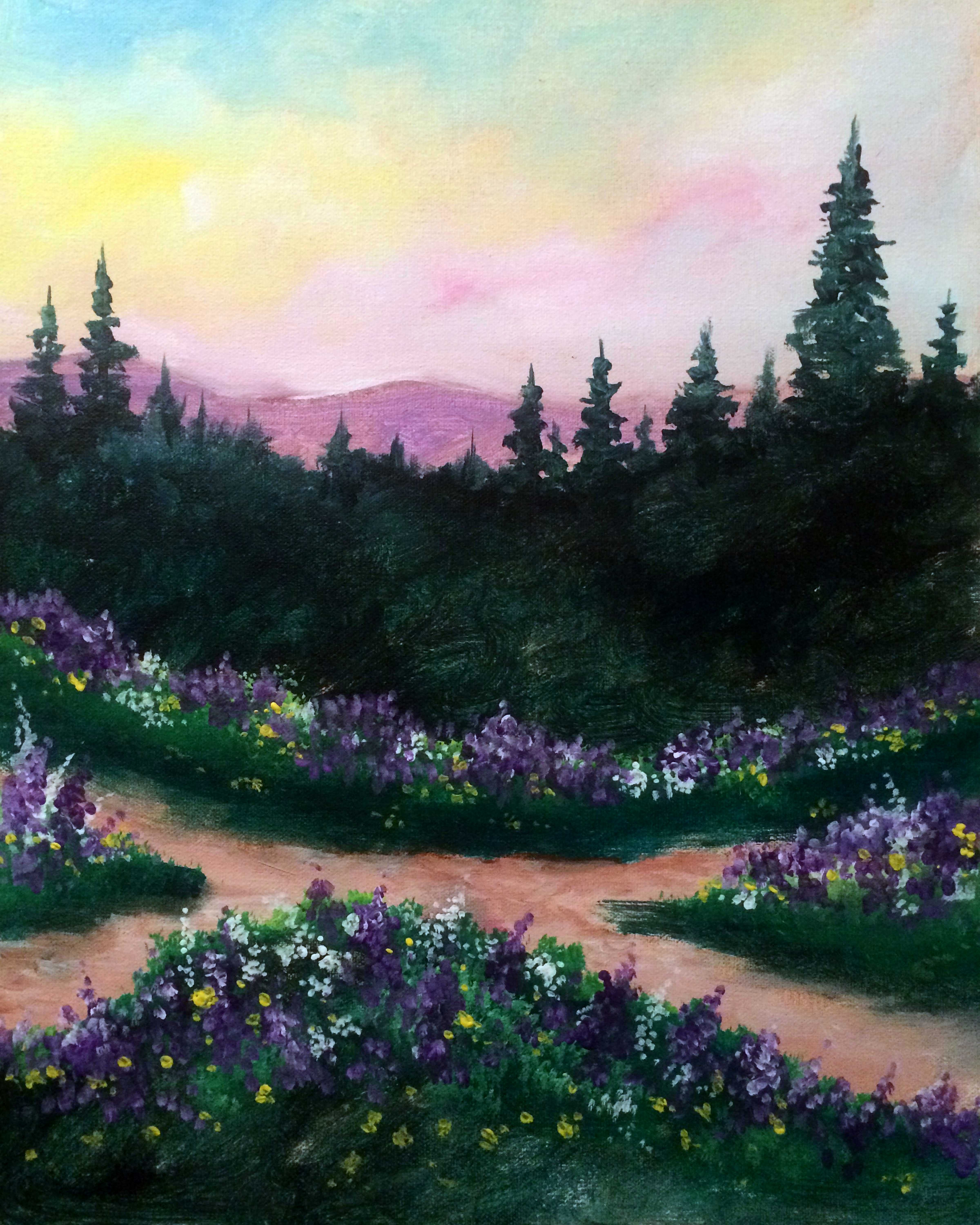 Crossroads - Pinot's Palette Painting
