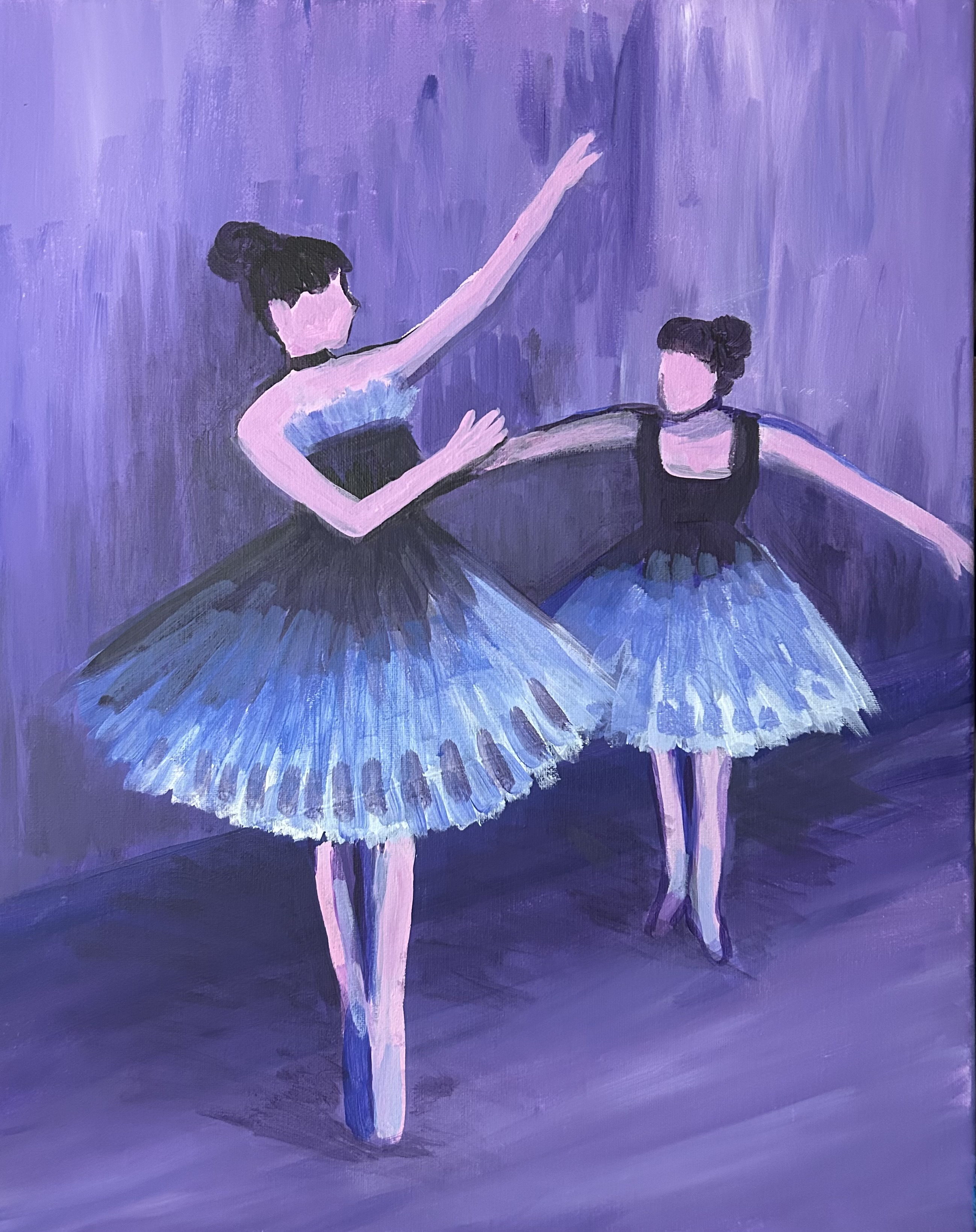 Degas Dancers - Pinot's Palette Painting