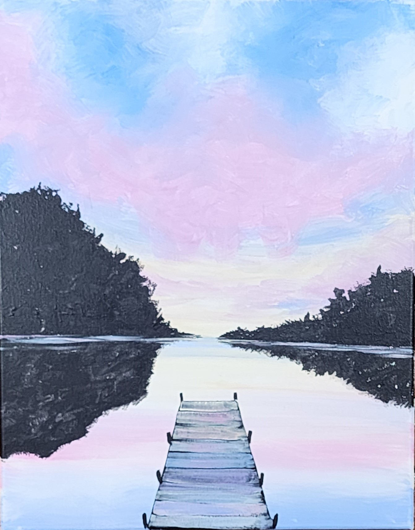 Dock at Dawn - Pinot's Palette Painting