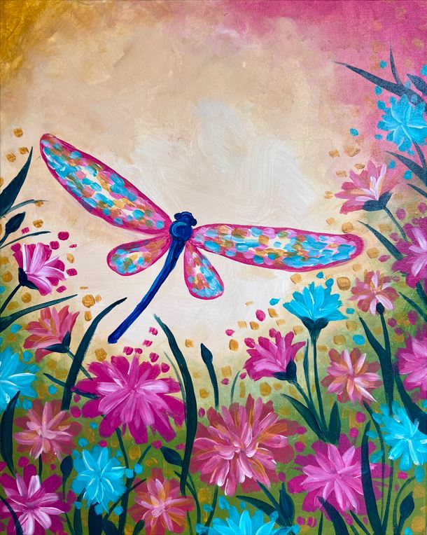 Dragonfly Meadows - Pinot's Palette Painting