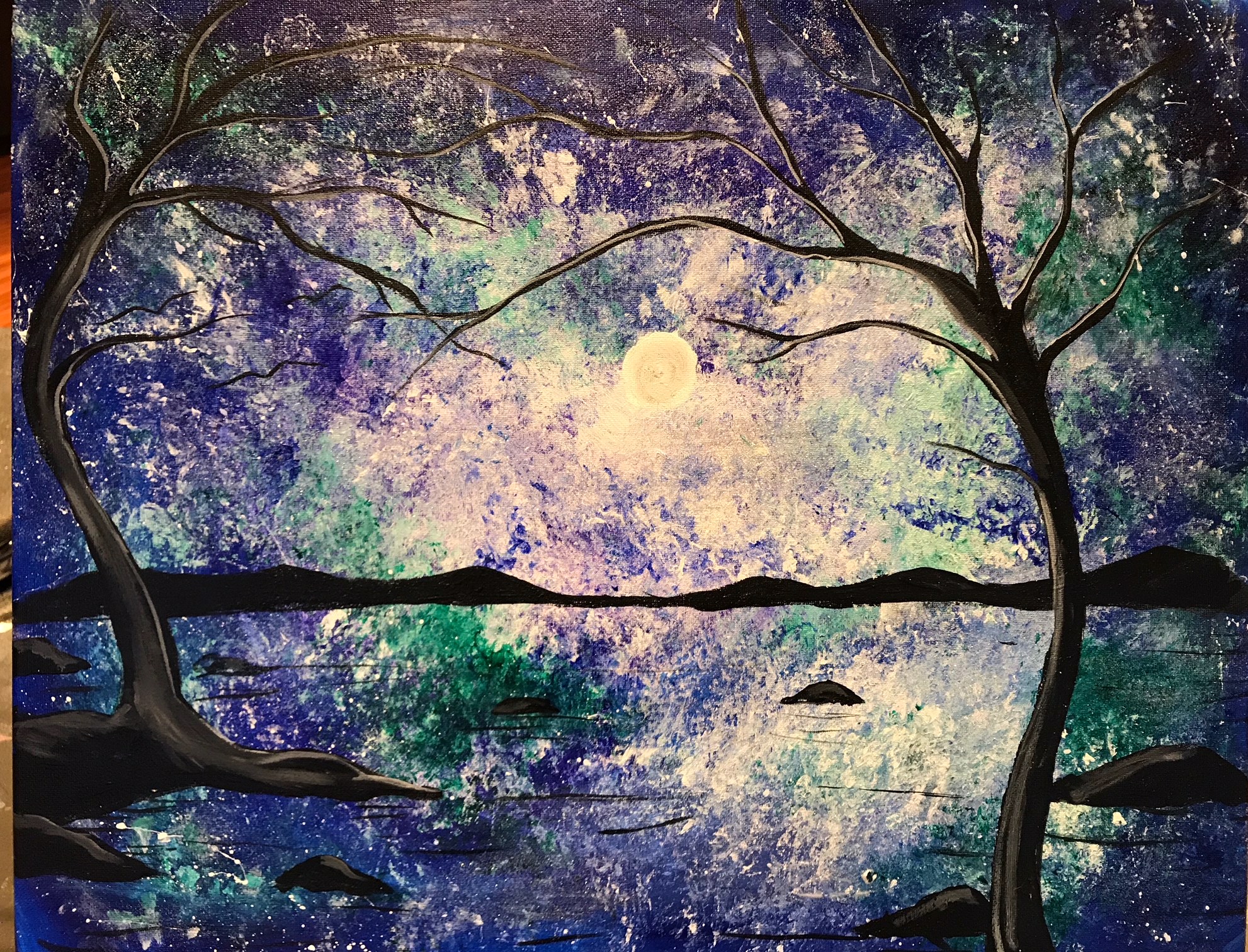 Dreamy Night - Pinot's Palette Painting