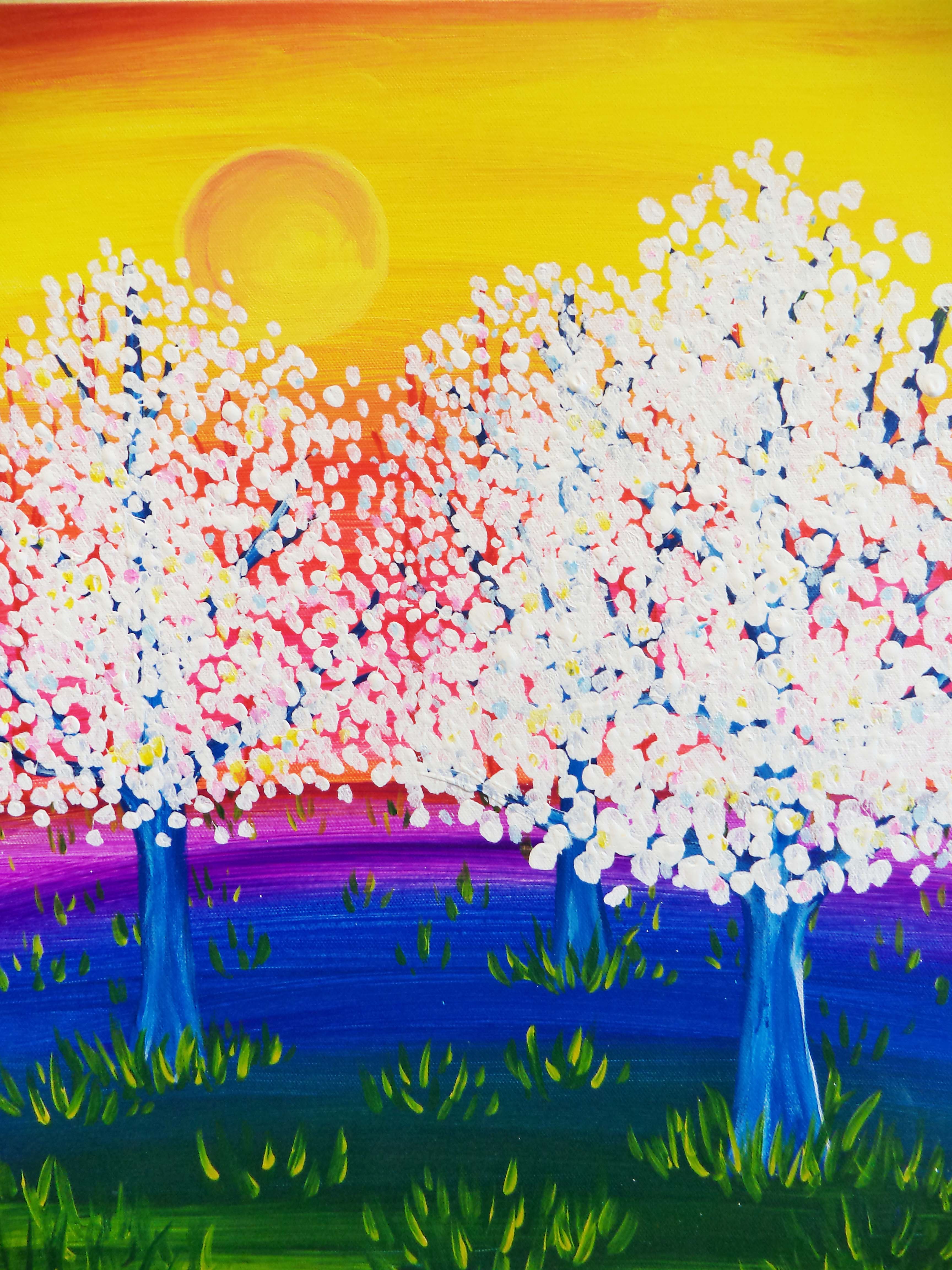 Early Spring Sunset - Pinot's Palette Painting