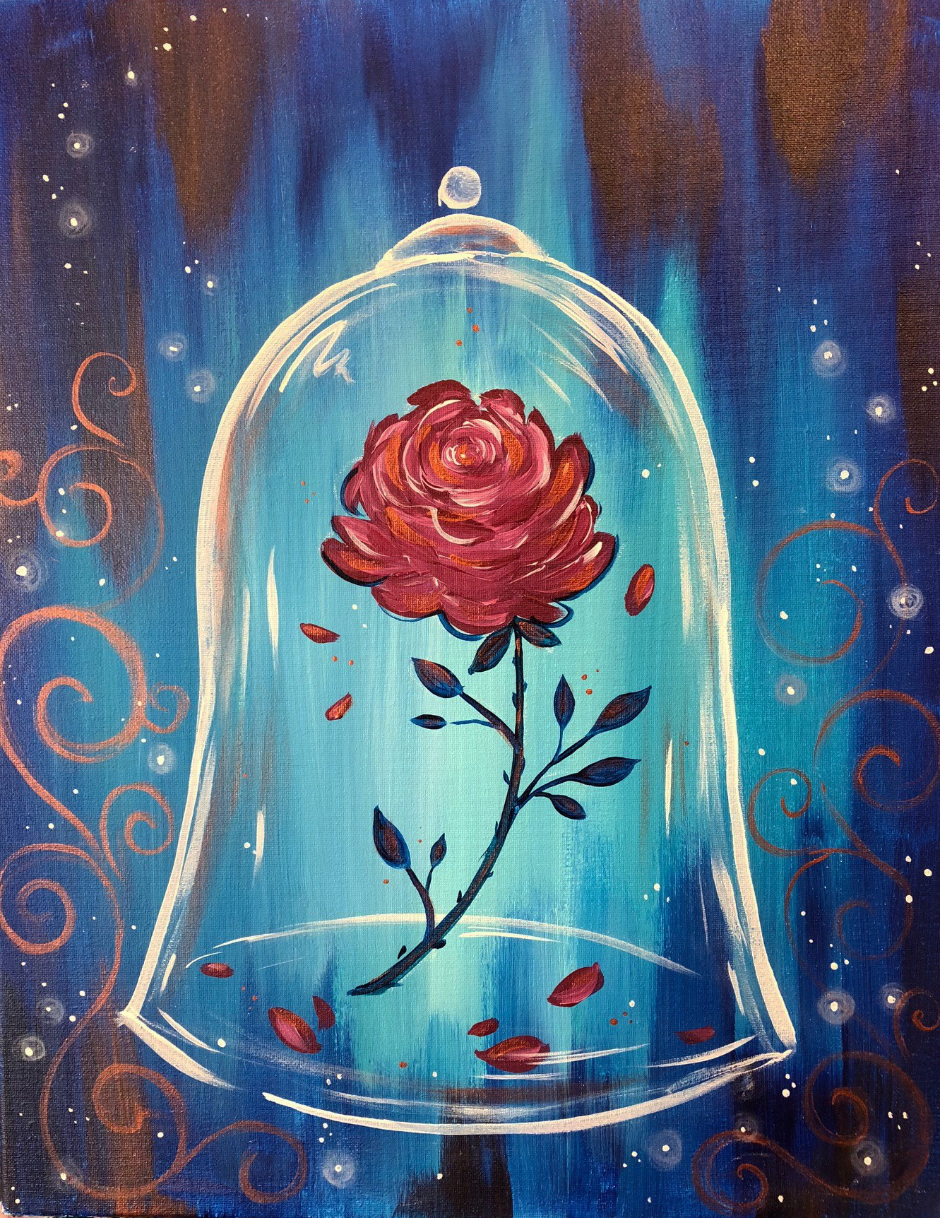 Enchanted Rose - Pinot's Palette Painting