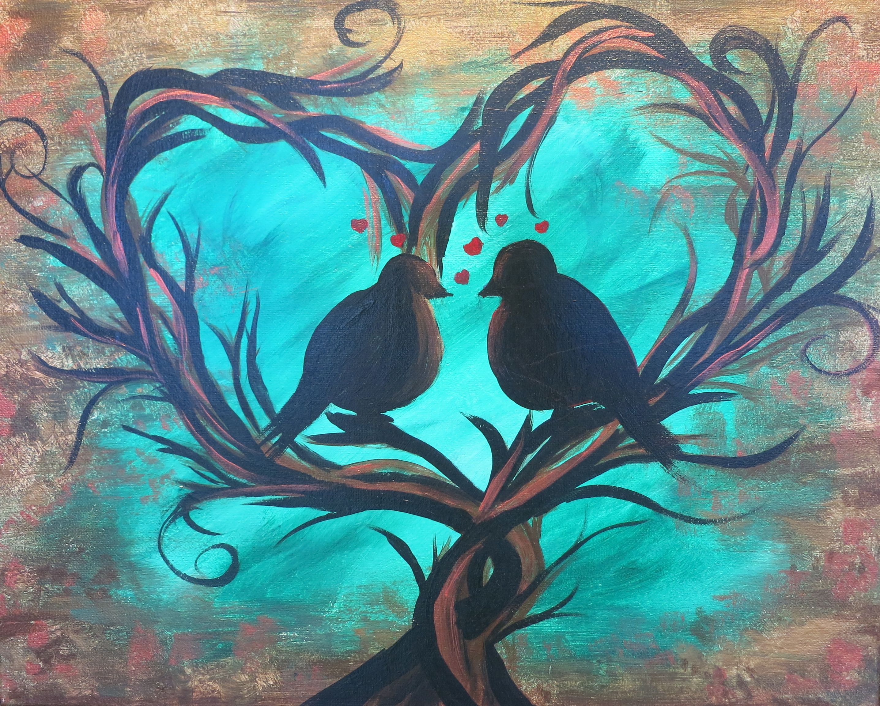 Entwined in Love - Pinot's Palette Painting