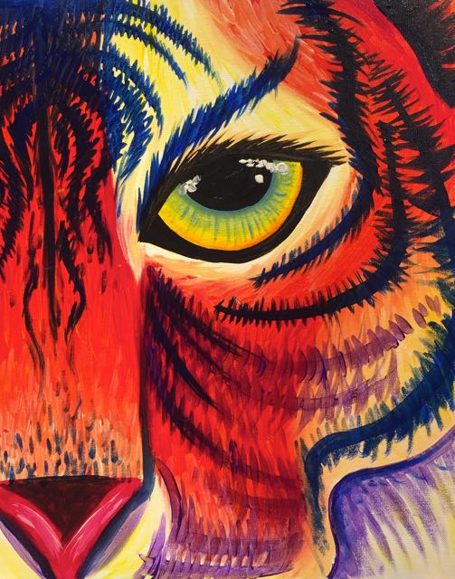 Eye of the Tiger - Pinot's Palette Painting