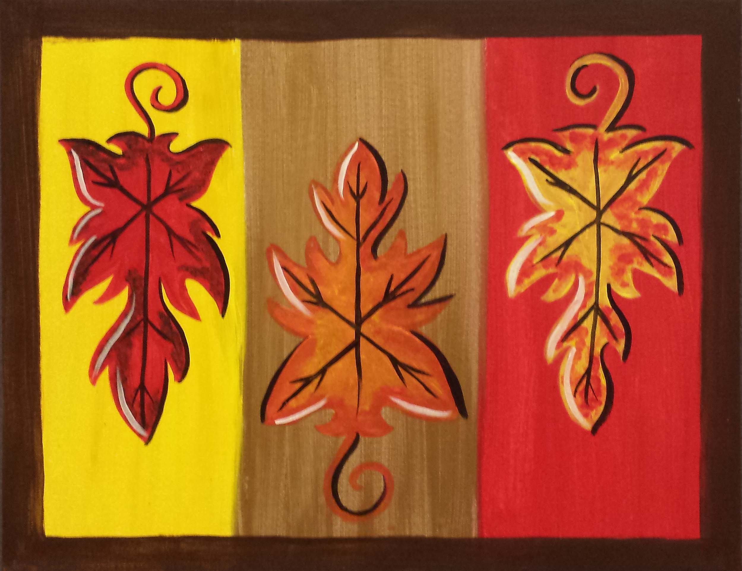 Fall Trifecta - Pinot's Palette Painting