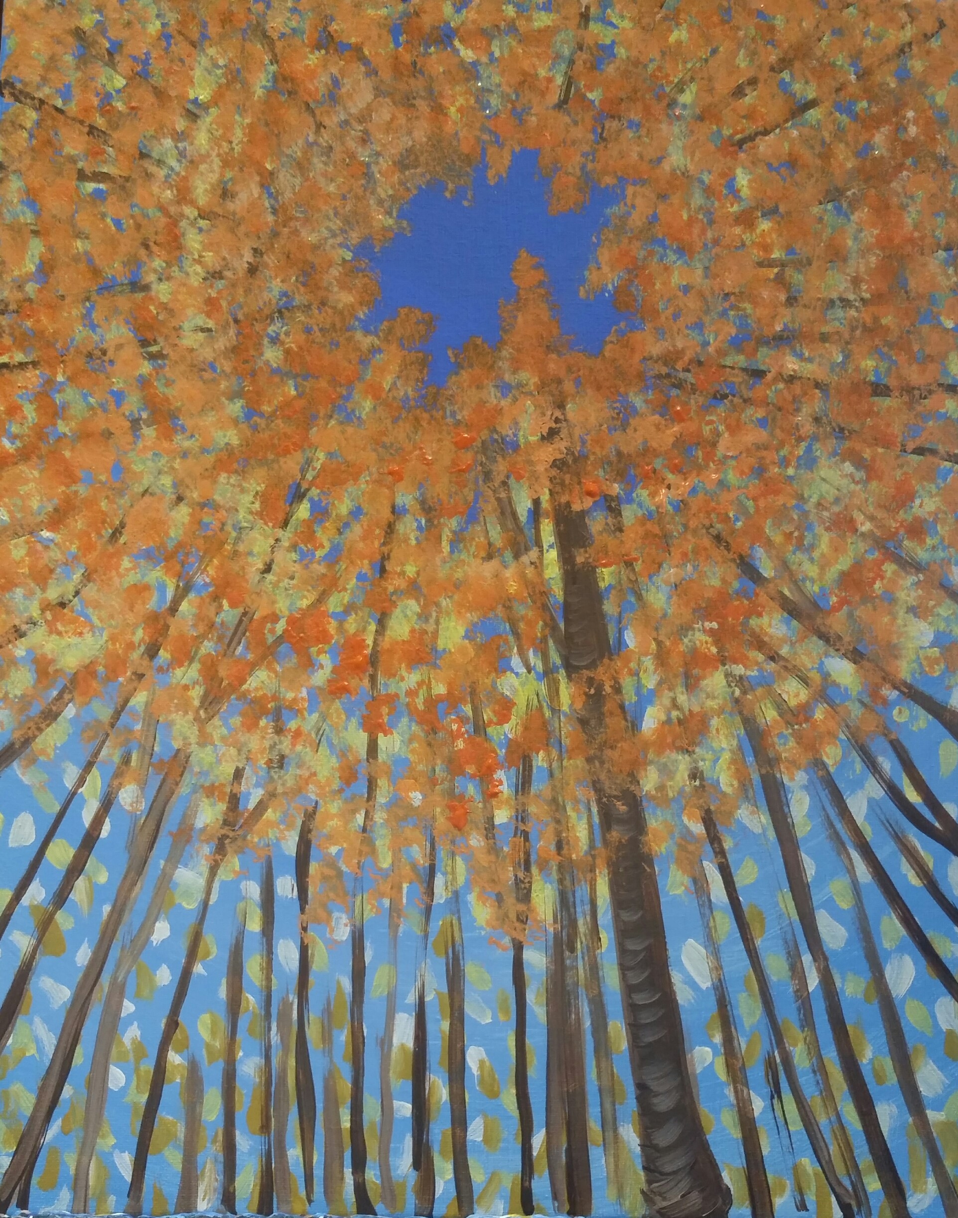 Falling Leaves - Pinot's Palette Painting