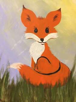 Feisty Fox - Pinot's Palette Painting