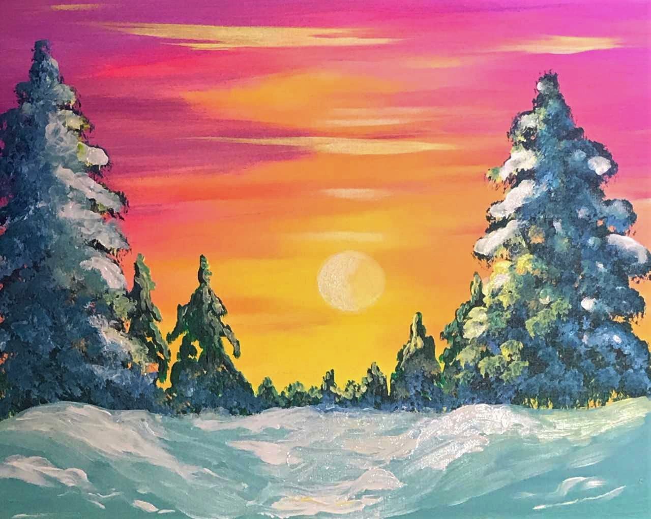 First Snow - Pinot's Palette Painting