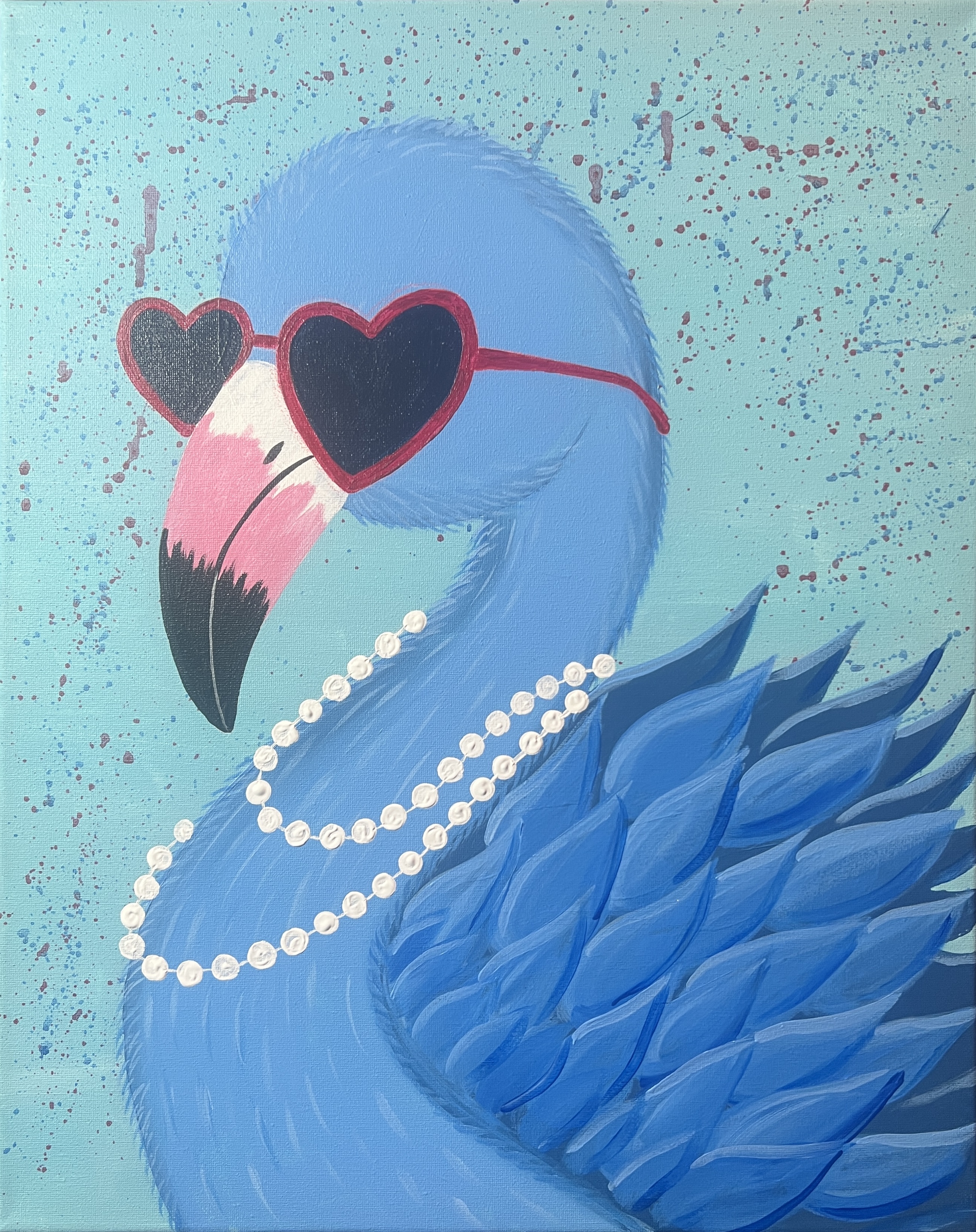 Flocking Together - Pinot's Palette Painting