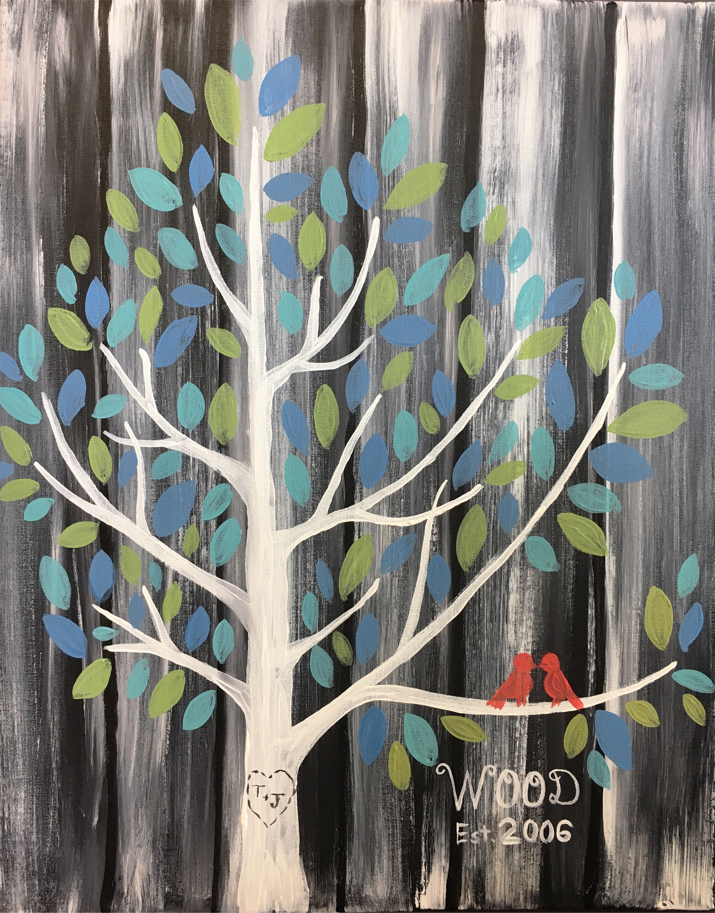 Flourishing Family Tree - Pinot's Palette Painting