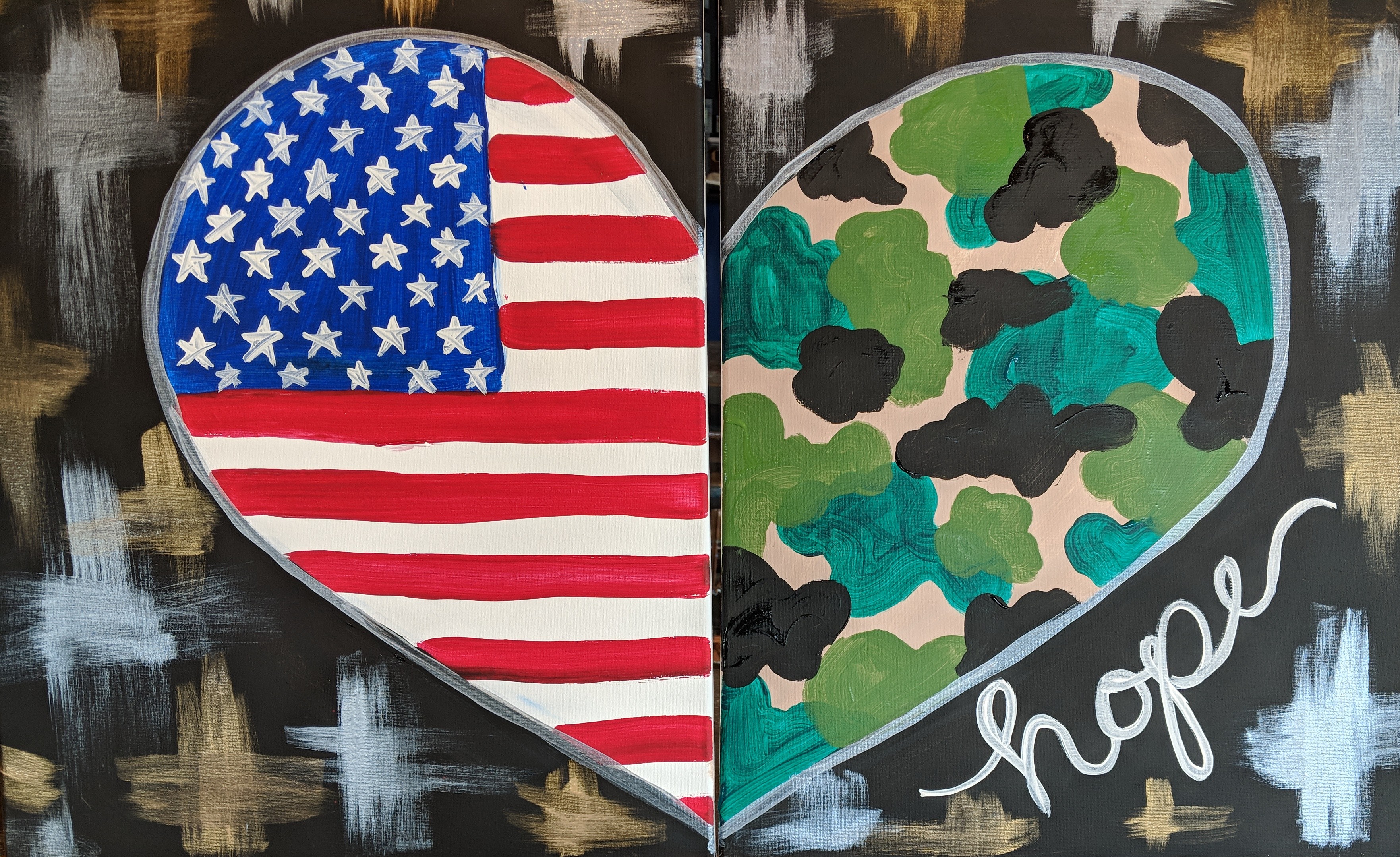 Freedom Fight - Date Night - Pinot's Palette Painting