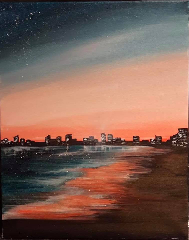 From Dusk til Dawn - Pinot's Palette Painting