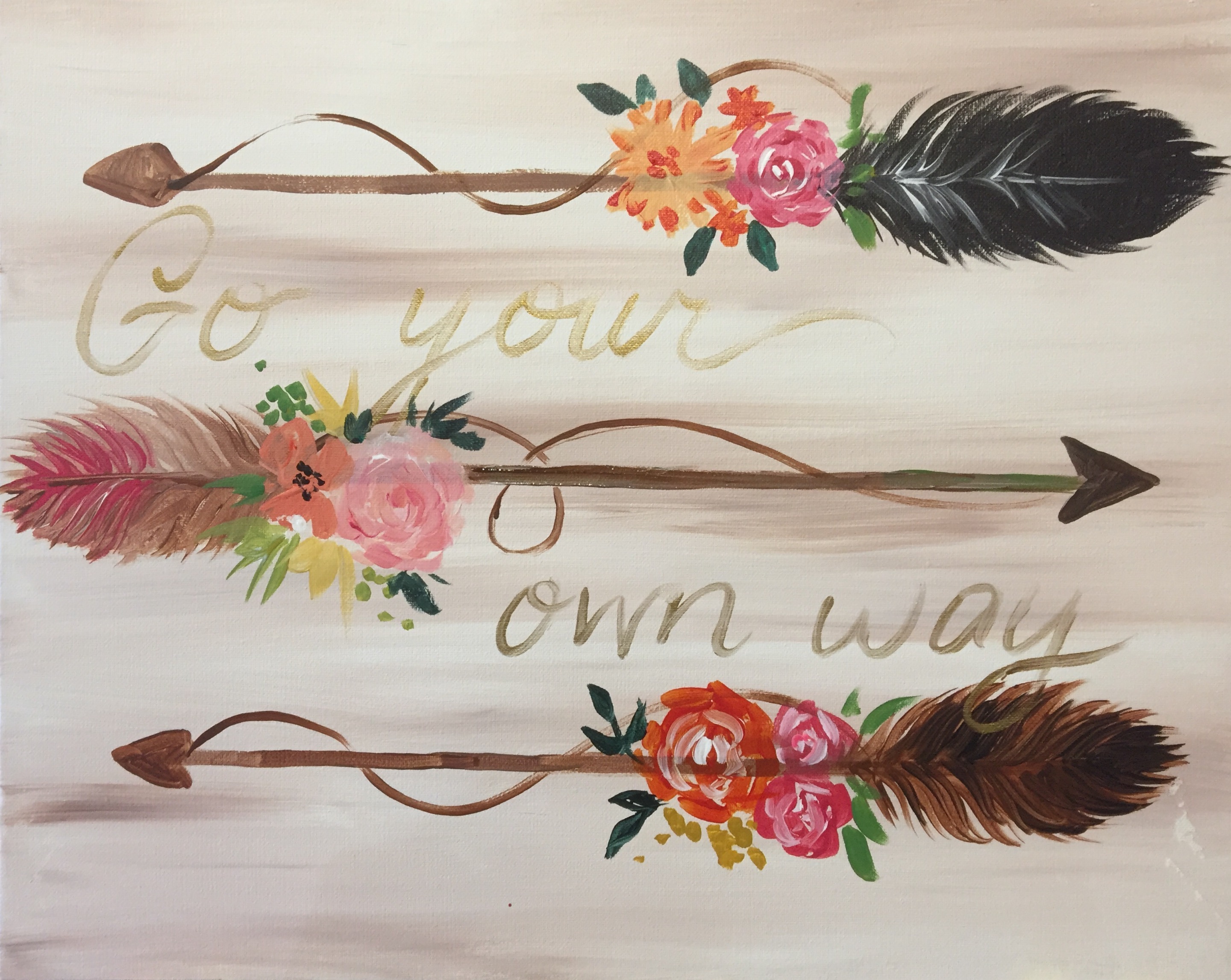 Go Your Own Way - Pinot's Palette Painting