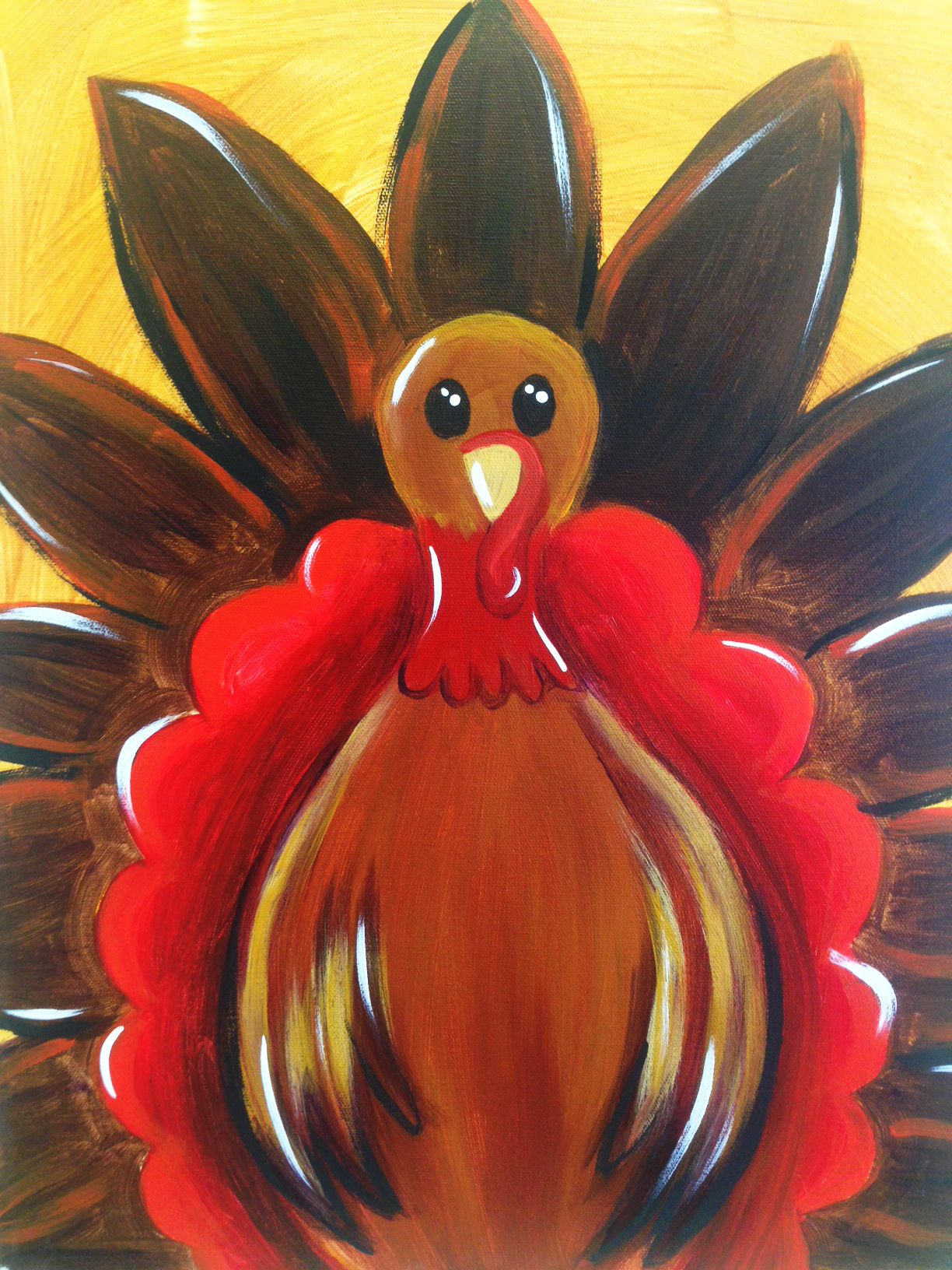 Gobble Gobble - Pinot's Palette Painting