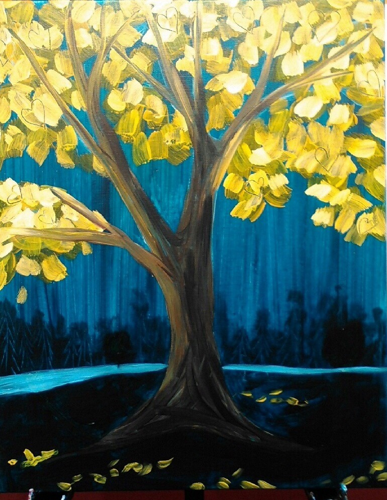 Golden Fall - Pinot's Palette Painting