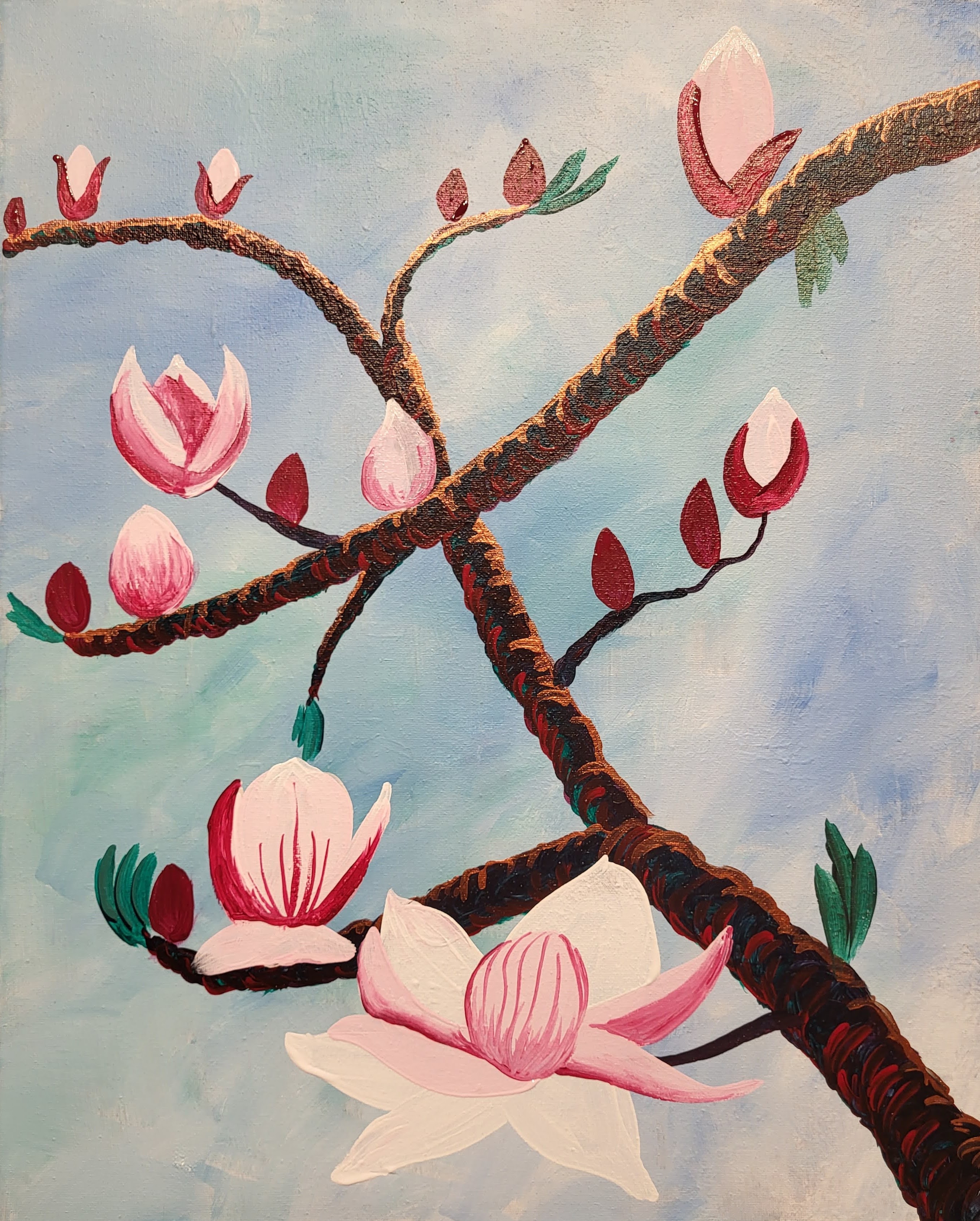 Grandma's Magnolia Tree - Pinot's Palette Painting
