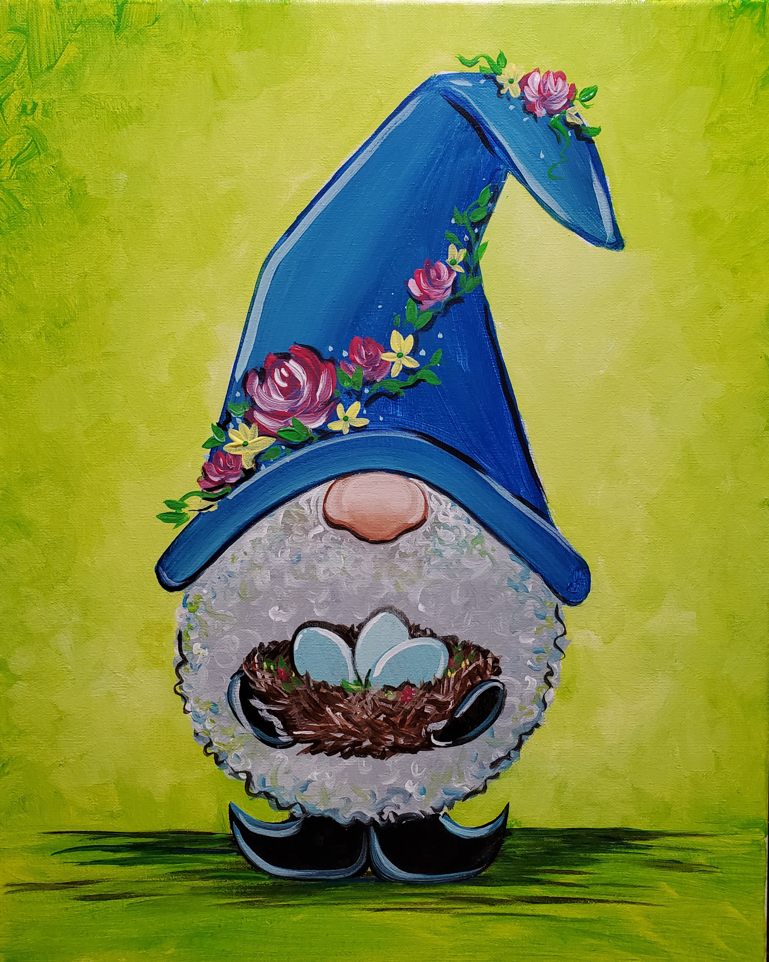 Hatchling Guardian Gnome - Pinot's Palette Painting